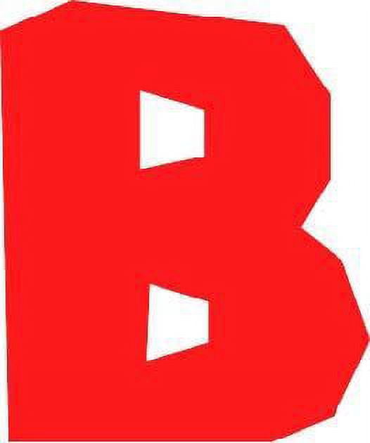 Funny Colorful Alphabetical Letter B Cartoon Character Wall Art Sticker ...