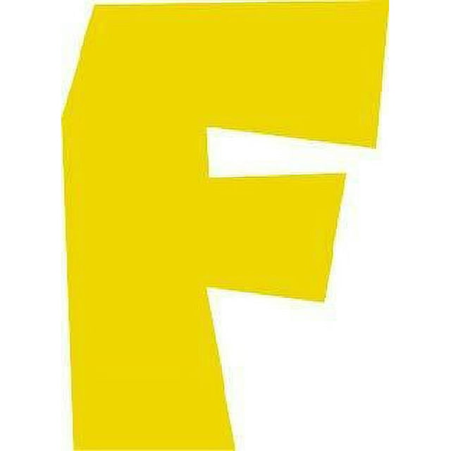 Funny Colorful Alphabetical Letter F Cartoon Character Wall Art Sticker ...