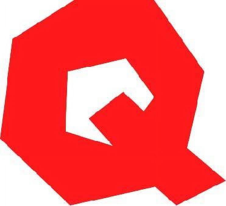 Funny Colorful Alphabetical Letter Q Cartoon Character Wall Art Sticker ...