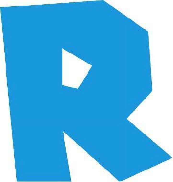 Funny Colorful Alphabetical Letter R Cartoon Character Wall Art Sticker ...