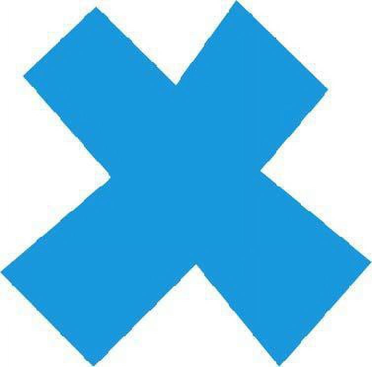 Funny Colorful Alphabetical Letter X Cartoon Character Wall Art Sticker ...