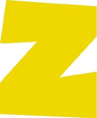 Funny Colorful Alphabetical Letter Z Cartoon Character Wall Art Sticker ...