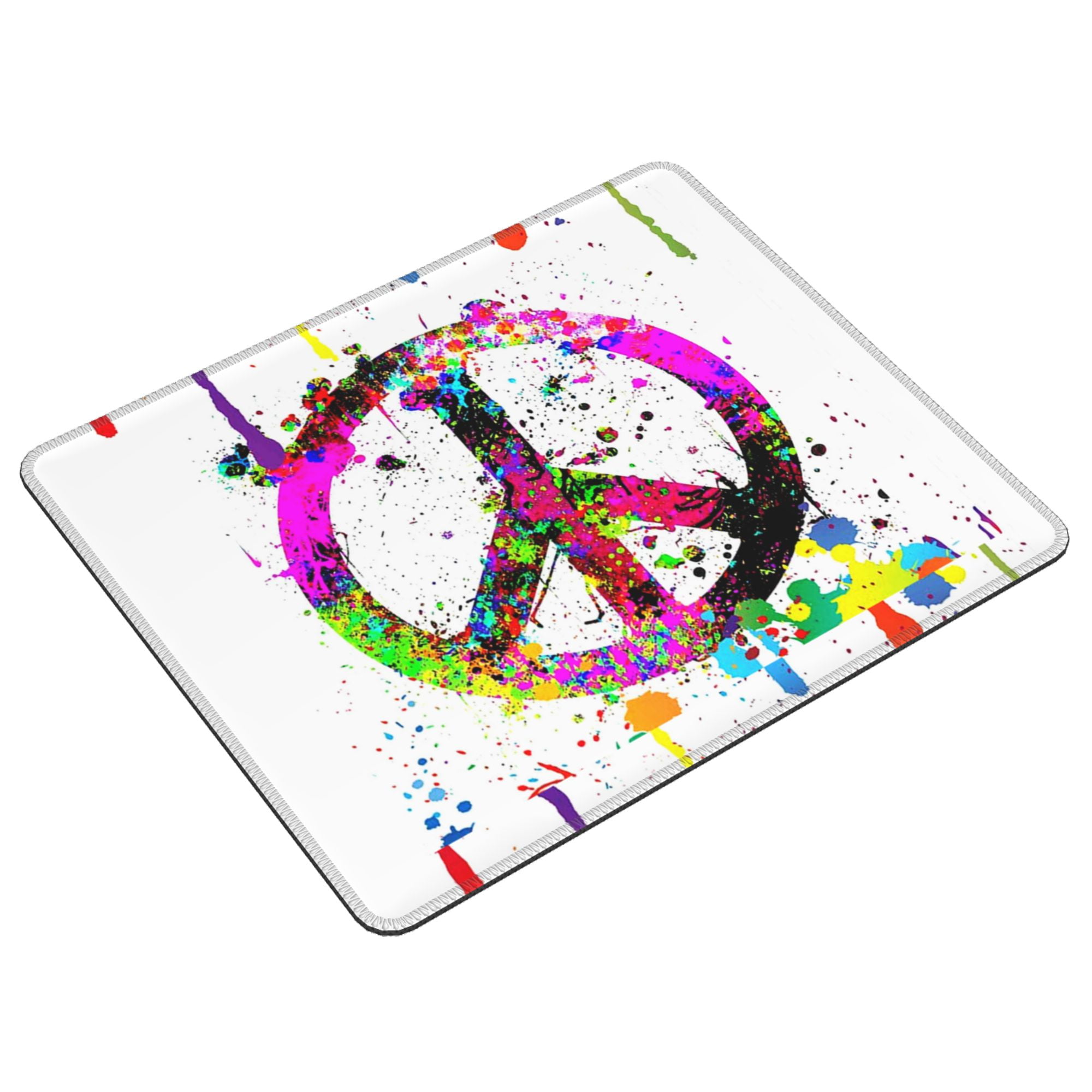 Funny Colorful splash peace symbol sign painting Pads for Wireless ...