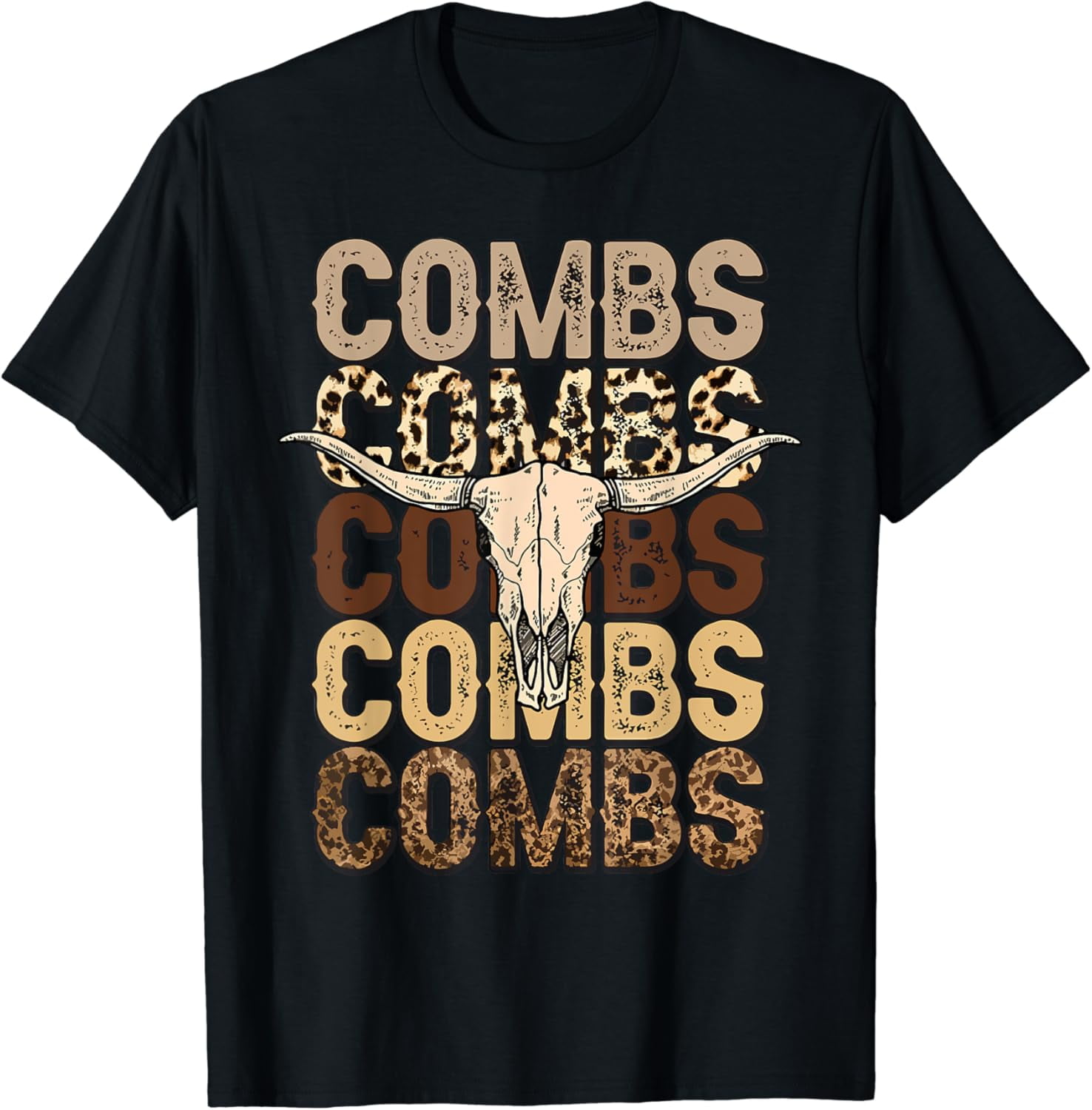 Funny Combs Country Music Western Cow Skull Cowboy - Walmart.com