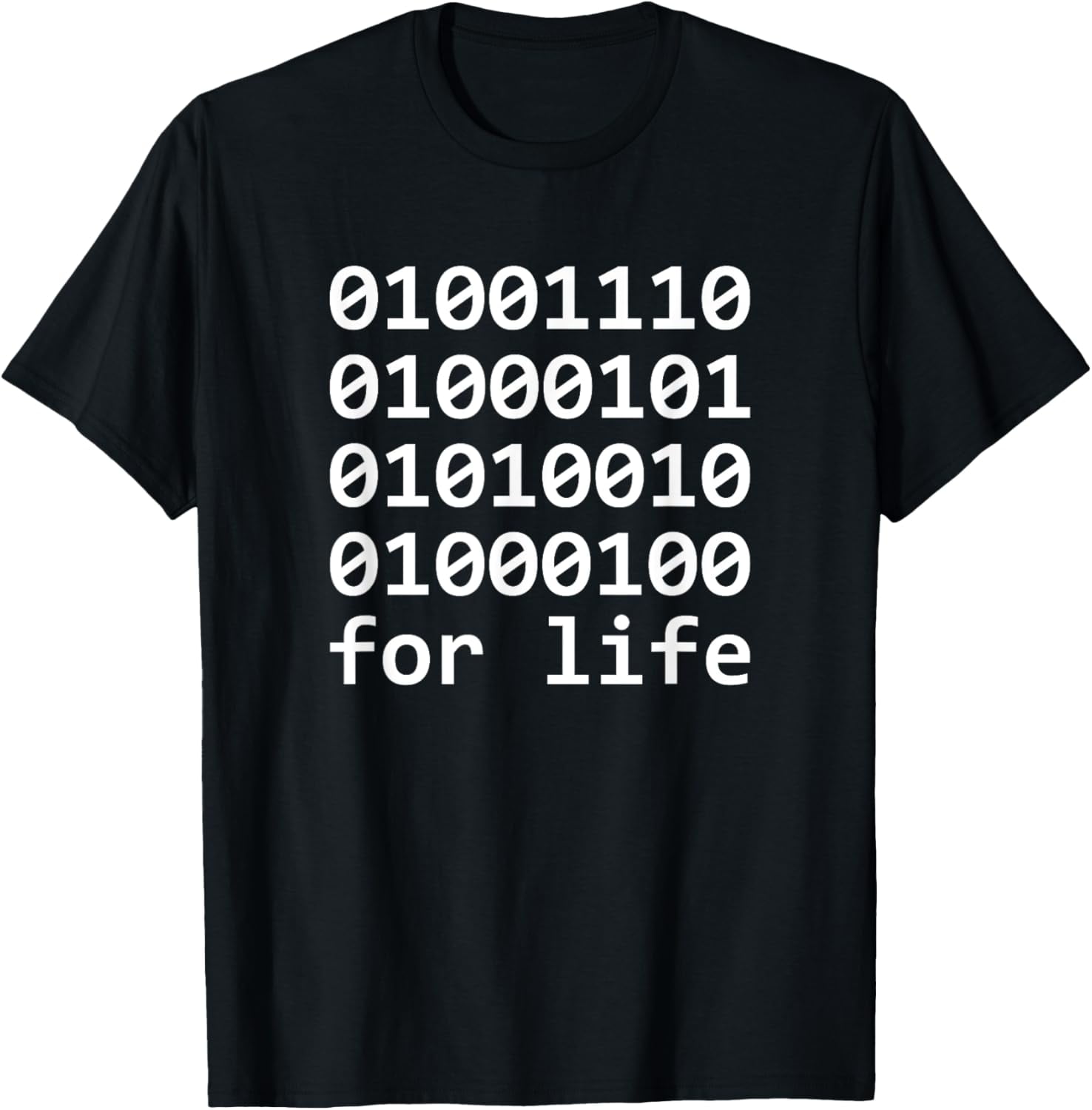 Funny Computer Binary Code Programmer Nerd For Life T-Shirt - Walmart.com