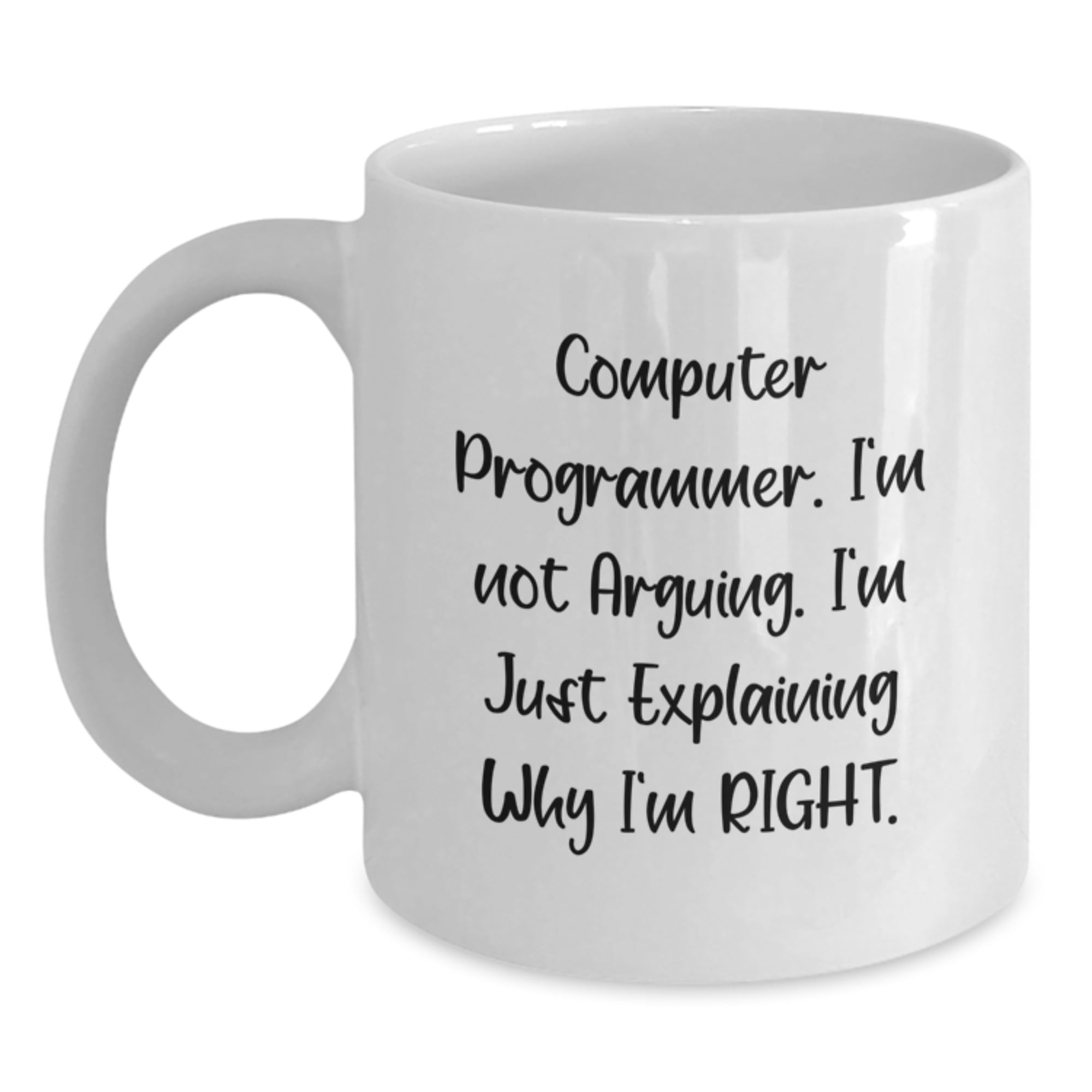 Funny Computer Programmer White Coffee Mug Gifts from Friends ...