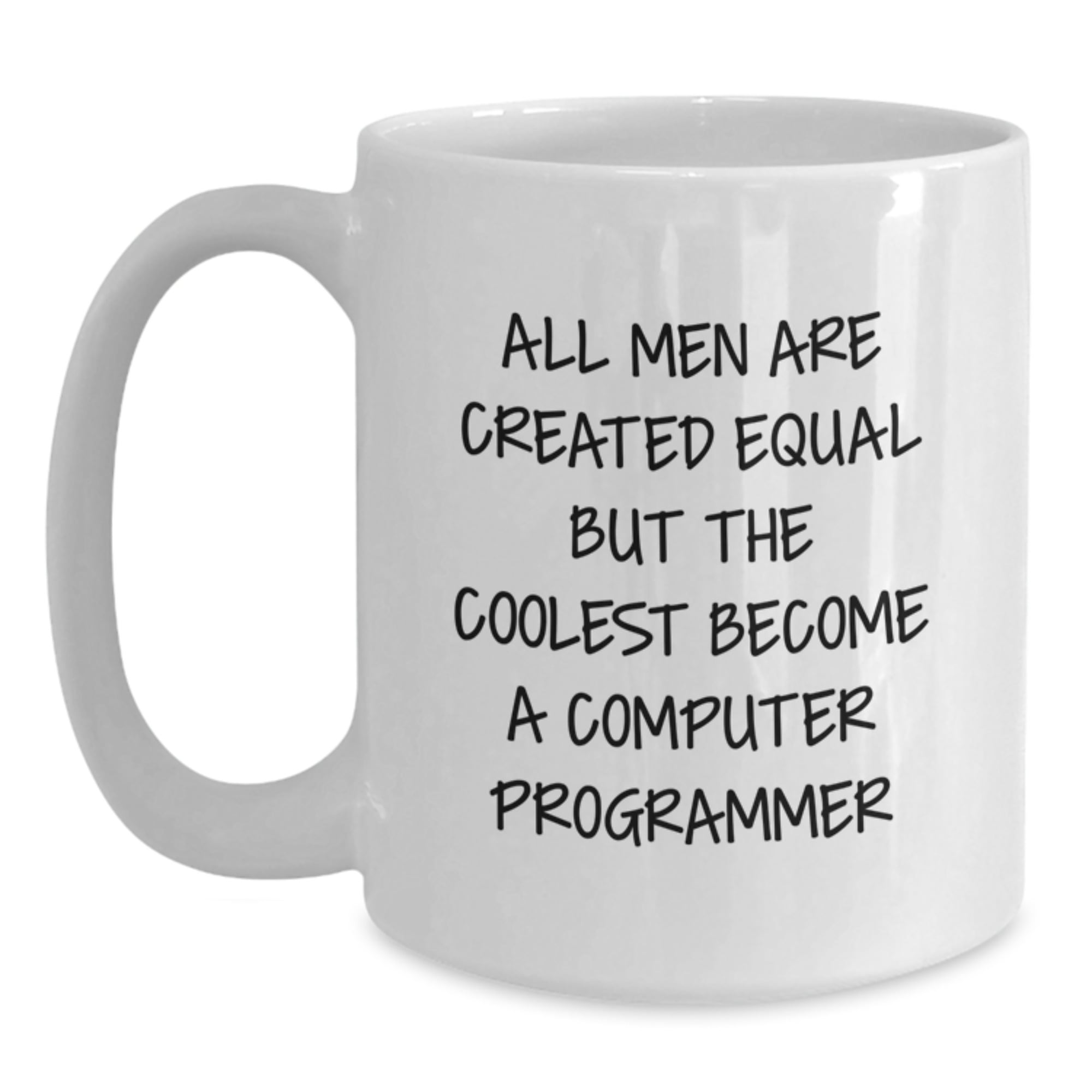 Funny Computer Programmer White Coffee Mug Gifts from Men to Friends ...
