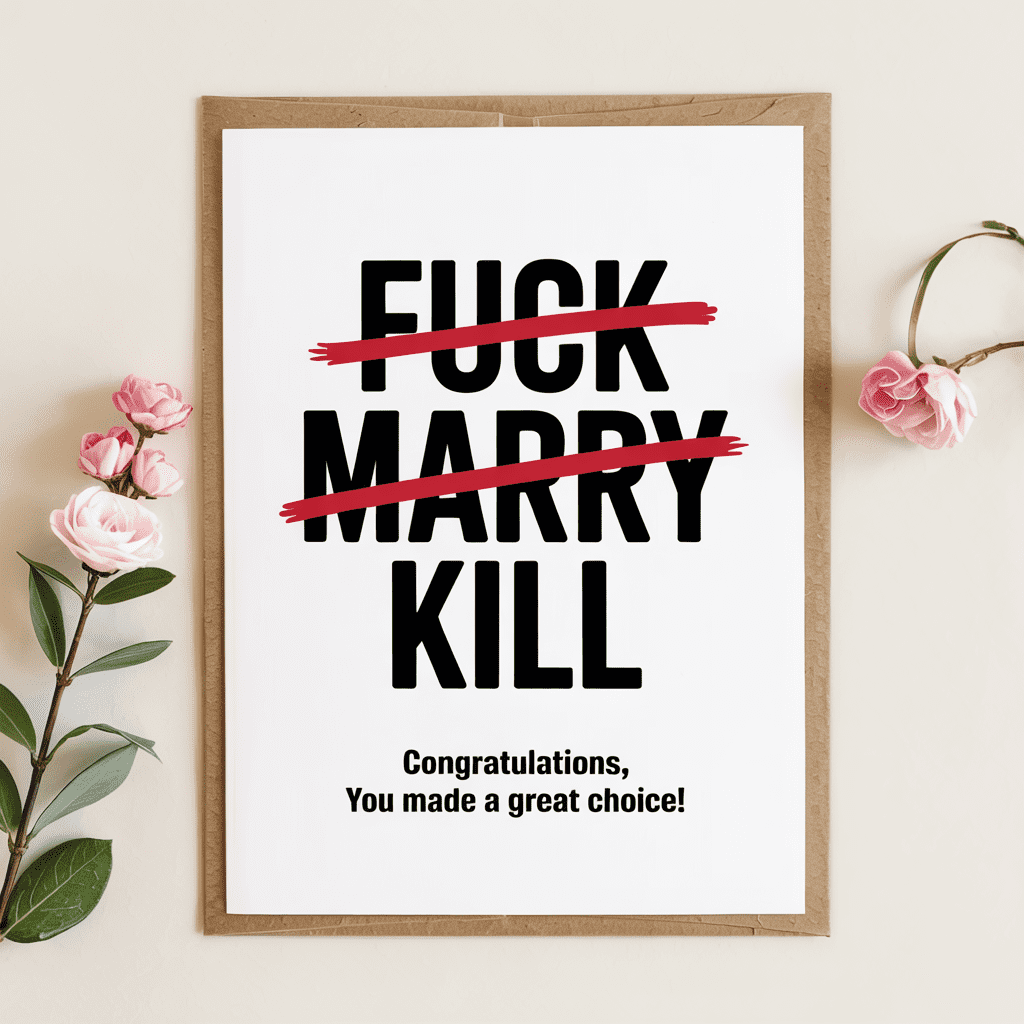 Funny "Congratulations, You Made a Great Choice!" Greeting Card ...