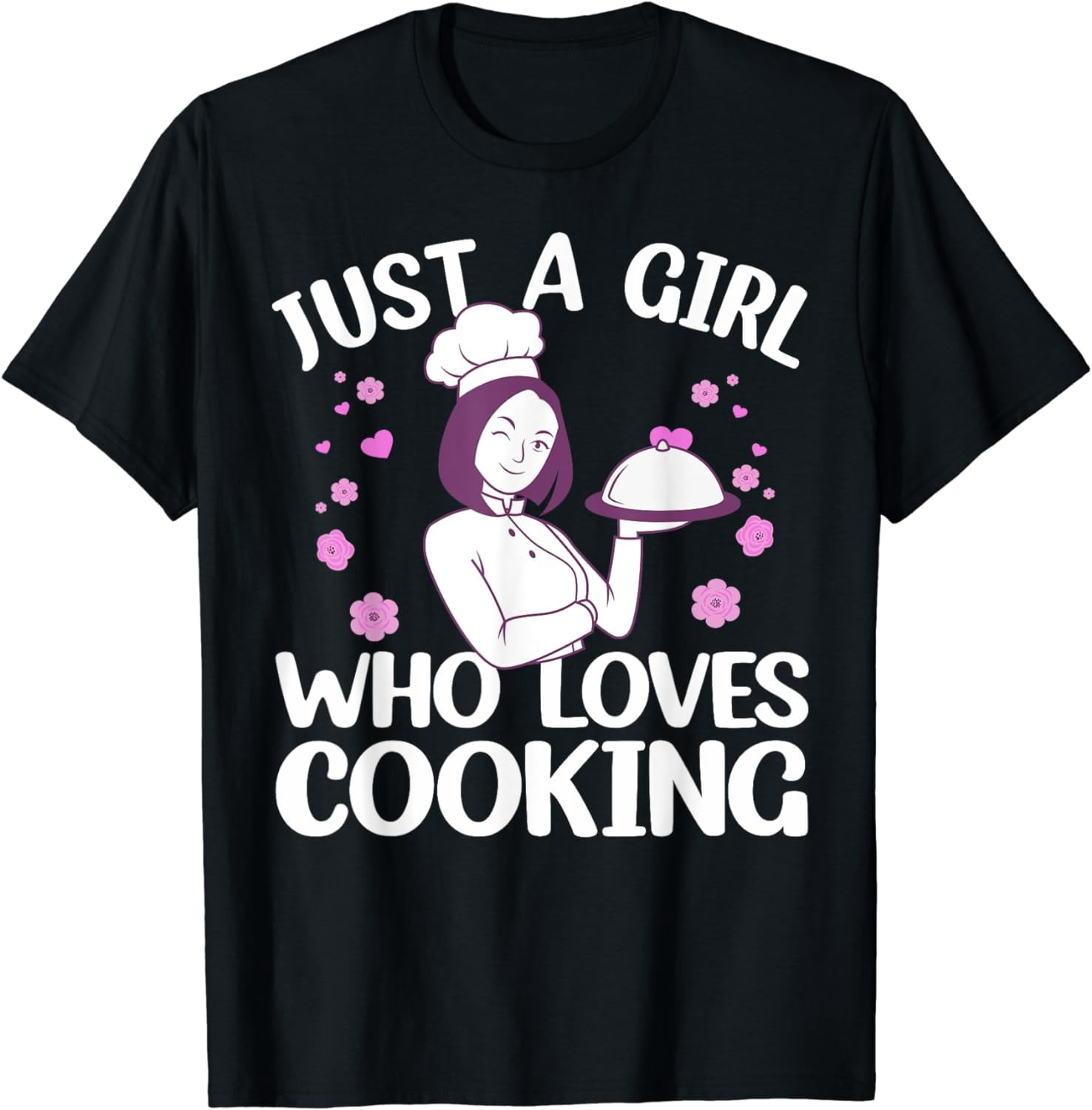 Funny Cook Art For Girls Kids Women Cooking Lover Culinary T-Shirt ...