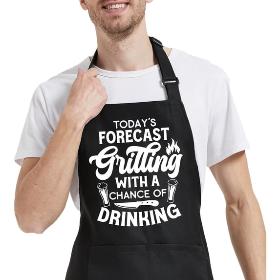 Funny Cooking Aprons for Women Men with Pocket, Grill Apron with ...