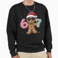 Funny Cool Gingerbread Six Seven 67 Ice Cream Graphic Unisex Sweatshirt ...