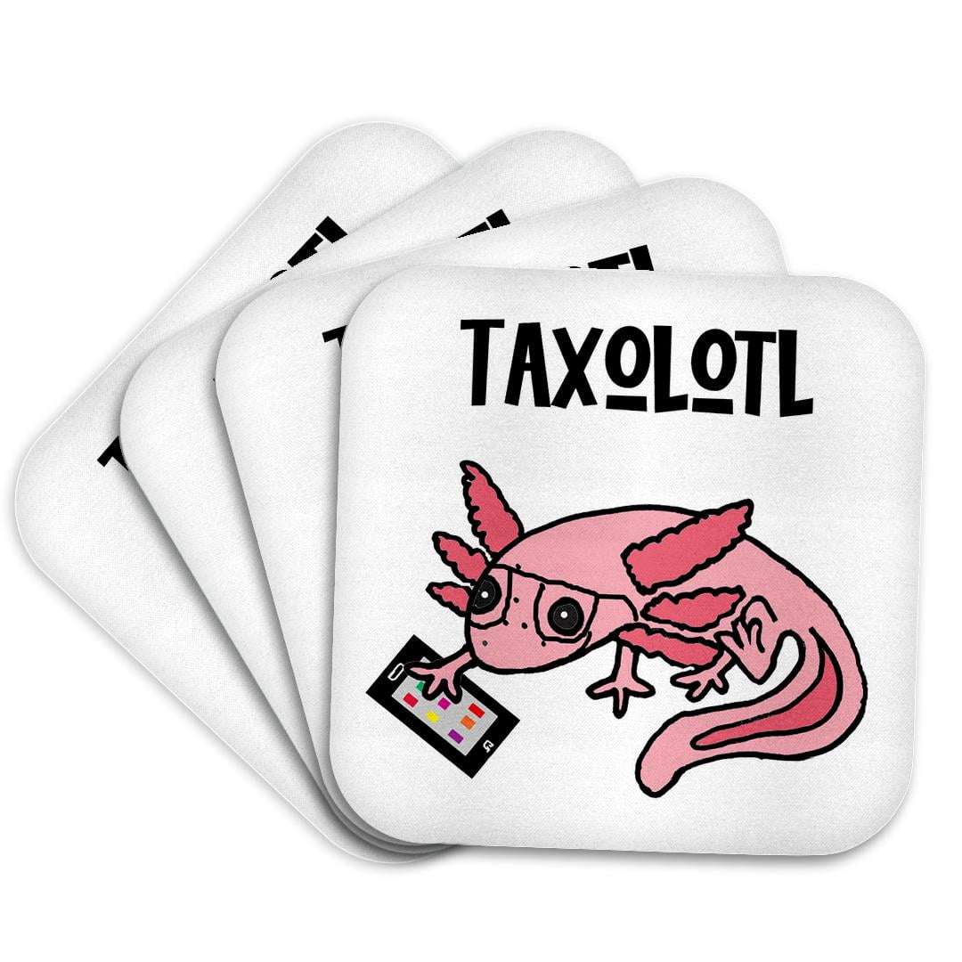 3drose, Funny Cool Pink Mexican Axolotl Salamander Taxolotl Tax Pun ...