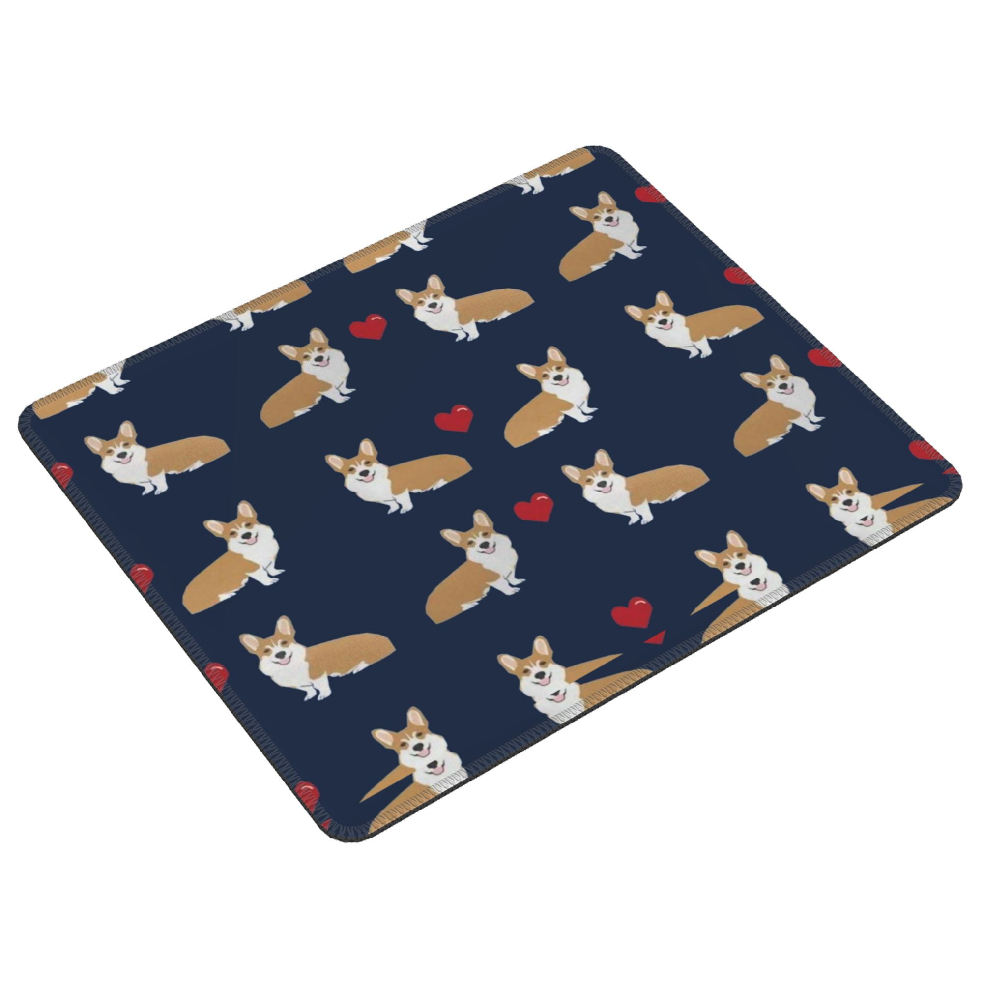 Funny Corgi Love Navy Pads for Wireless Mouse Office Computer Mousepad ...