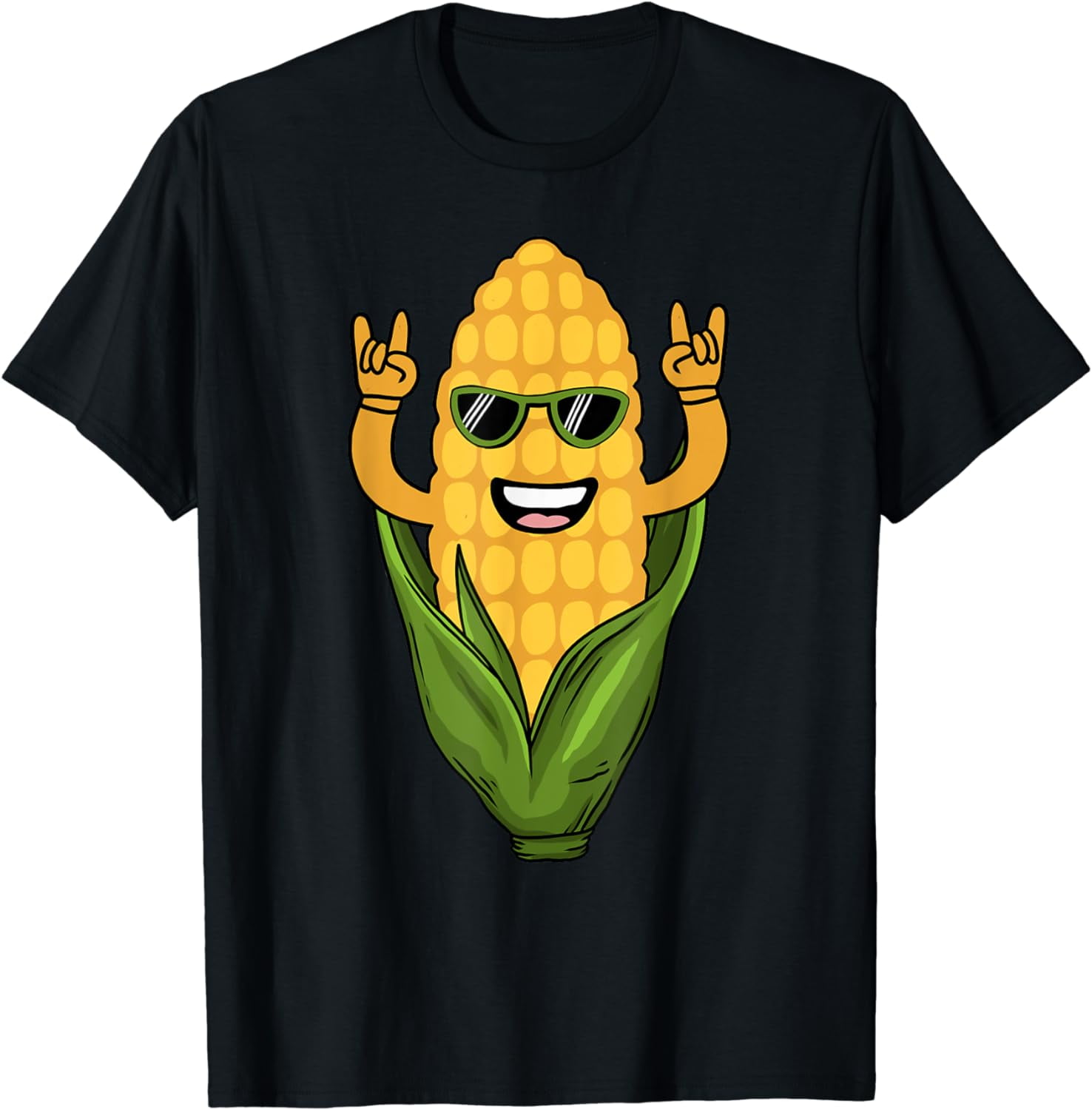 Funny Corn Design For Men Women Sweet Corn On The Cob Lovers T-Shirt ...