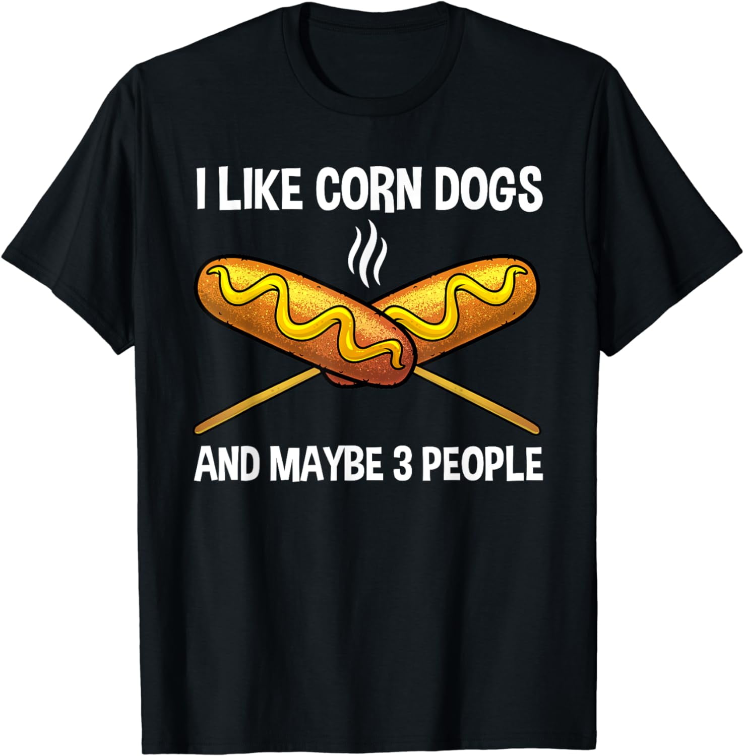 Funny Corn Dog Git For Kids Men Women Hotdog Sausage Foodie T-Shirt ...