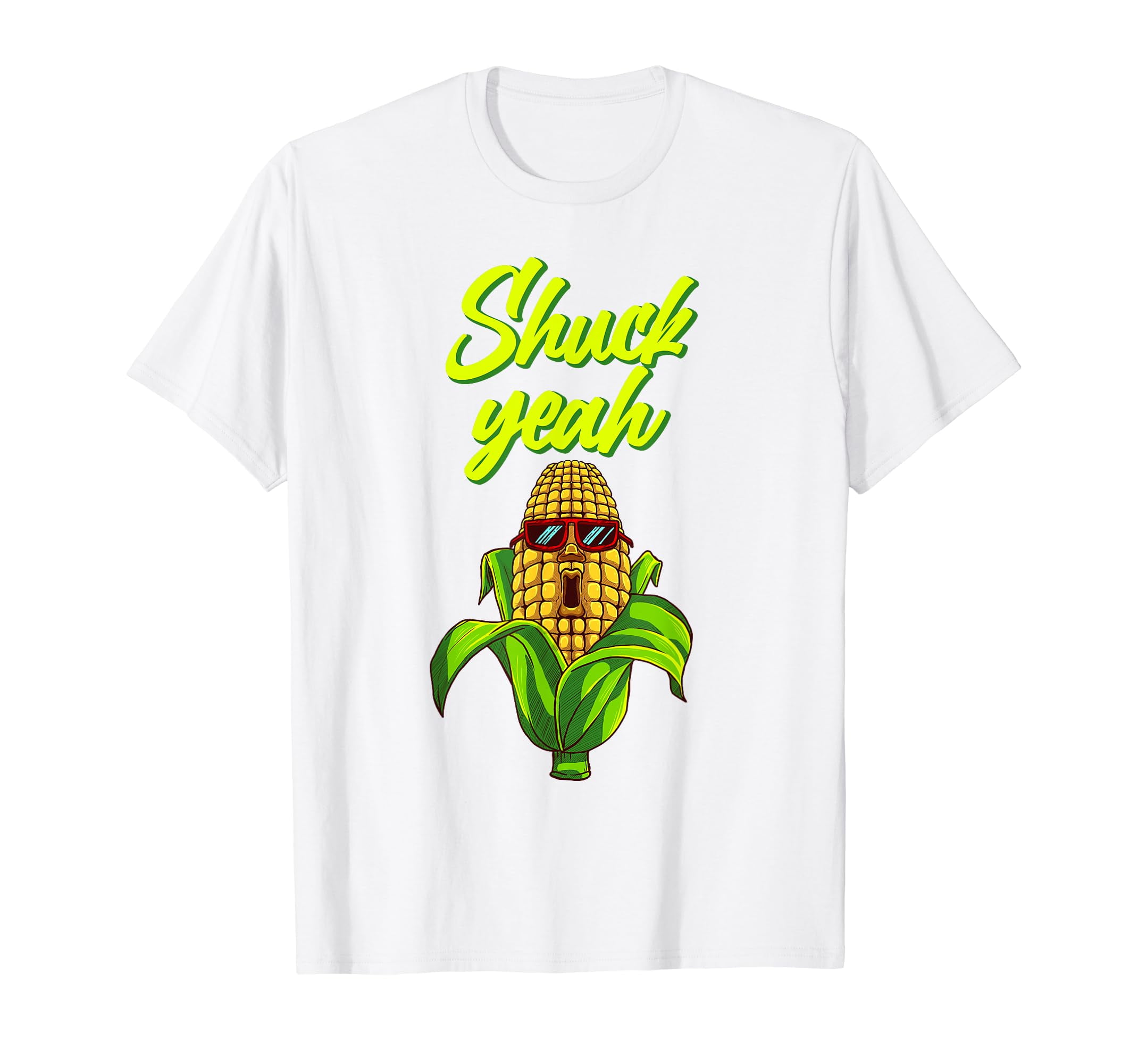 Funny Corn Gift For Men Women Cool Corn On Cob Shuck Yeah T-Shirt ...