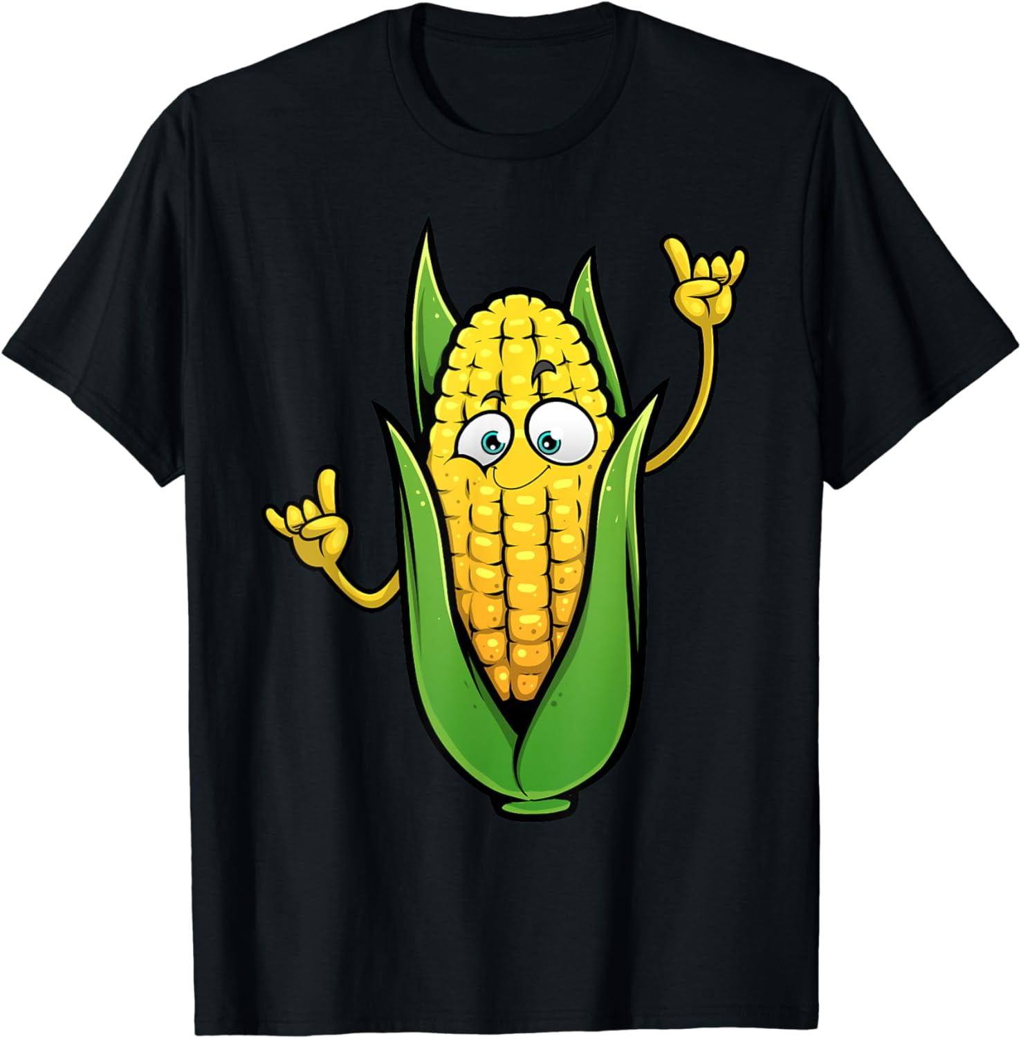 Funny Corn On The Cob Designs For Men Women Farmers Food T-Shirt ...