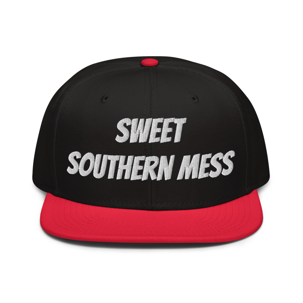 Funny Country Life Girl Embroidered Snapback Hat, Sweet Southern Mess ...