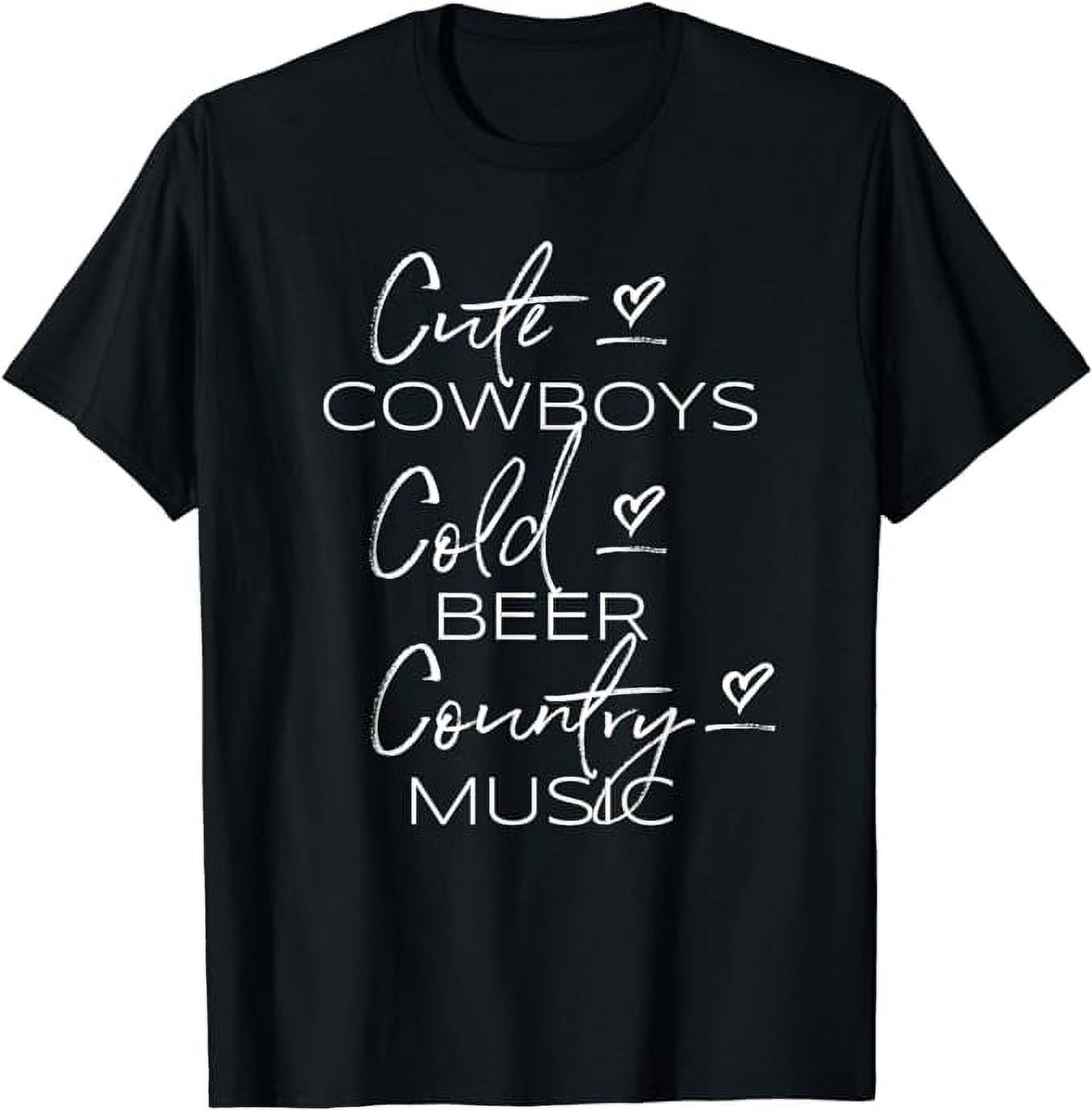 Funny Country Music Beer Drinking T Shirt for Women - Walmart.com