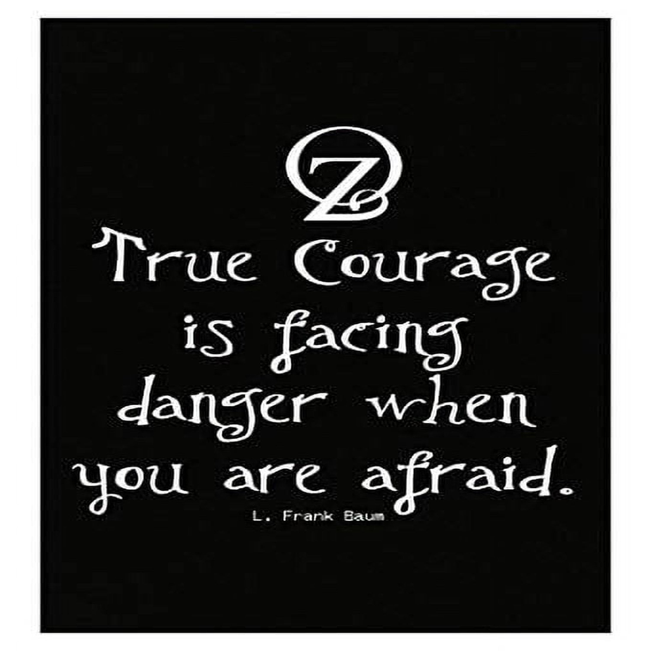 Funny Courage Poster - Wall Decor Gift - Walmart.com