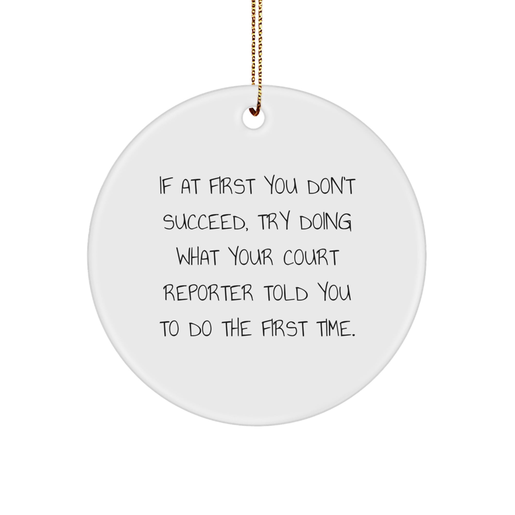 Funny Court Reporter Christmas Unique Gifts, Court Reporter Circle ...