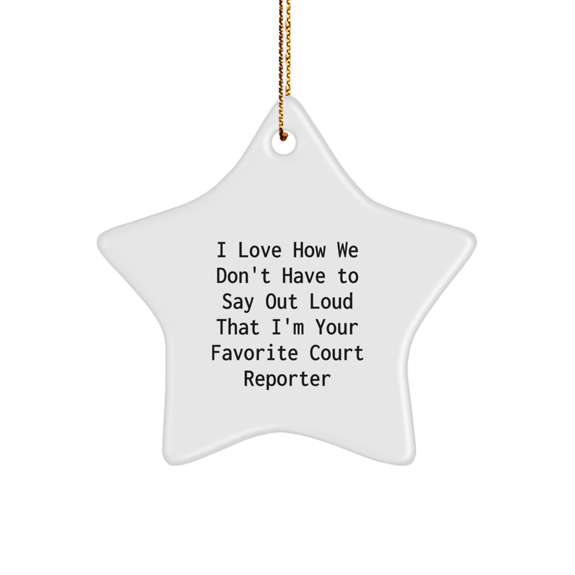 Funny Court Reporter Gifts for Men from Friends and Family - Star ...