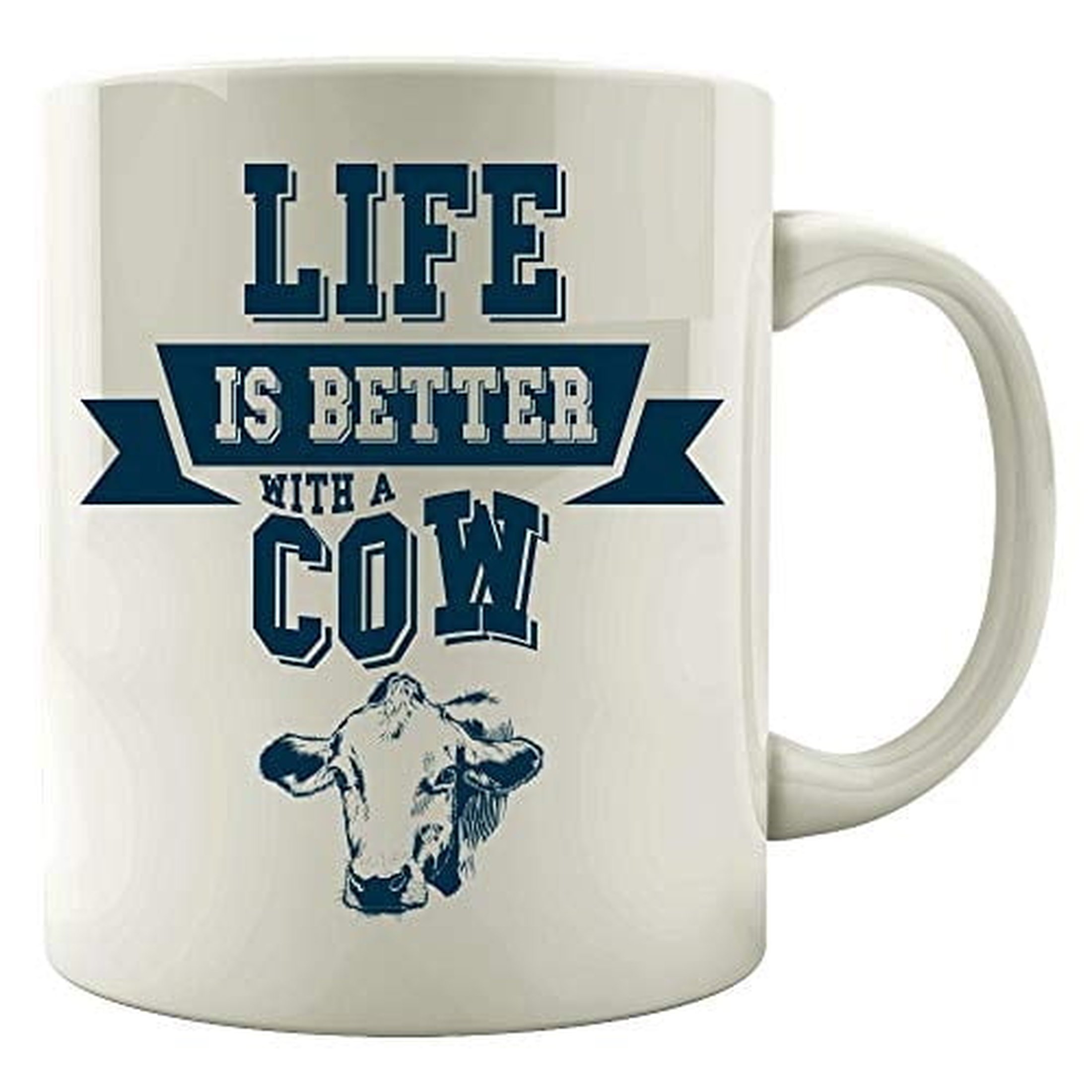 Funny Cow - Life Is Better - Livestock Herd Cattle Humor - Colored Mug ...