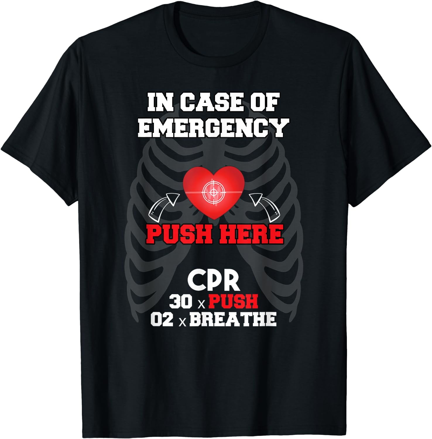 Funny Cpr Instructor First Aid for Nurses CPR Instructor T-Shirt ...