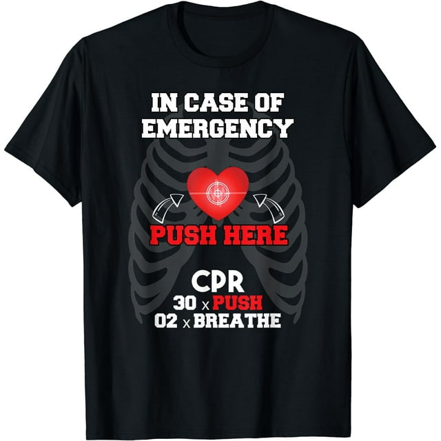 Funny Cpr Instructor First Aid for Nurses CPR Instructor T-Shirt ...