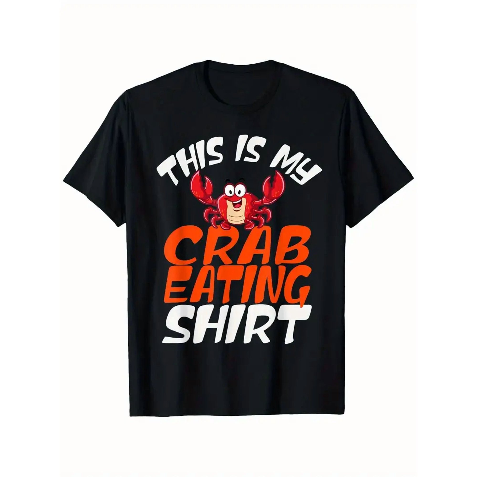 Funny Crab Graphic "This Is My Crab Eating Shirt" Novelty T-Shirt - 100 ...