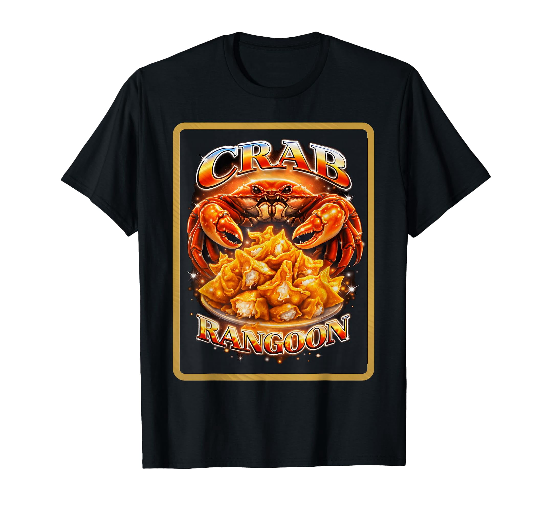 Funny Crab Rangoon Graphic T-Shirt for Food Lovers and Meme Enthusiasts ...