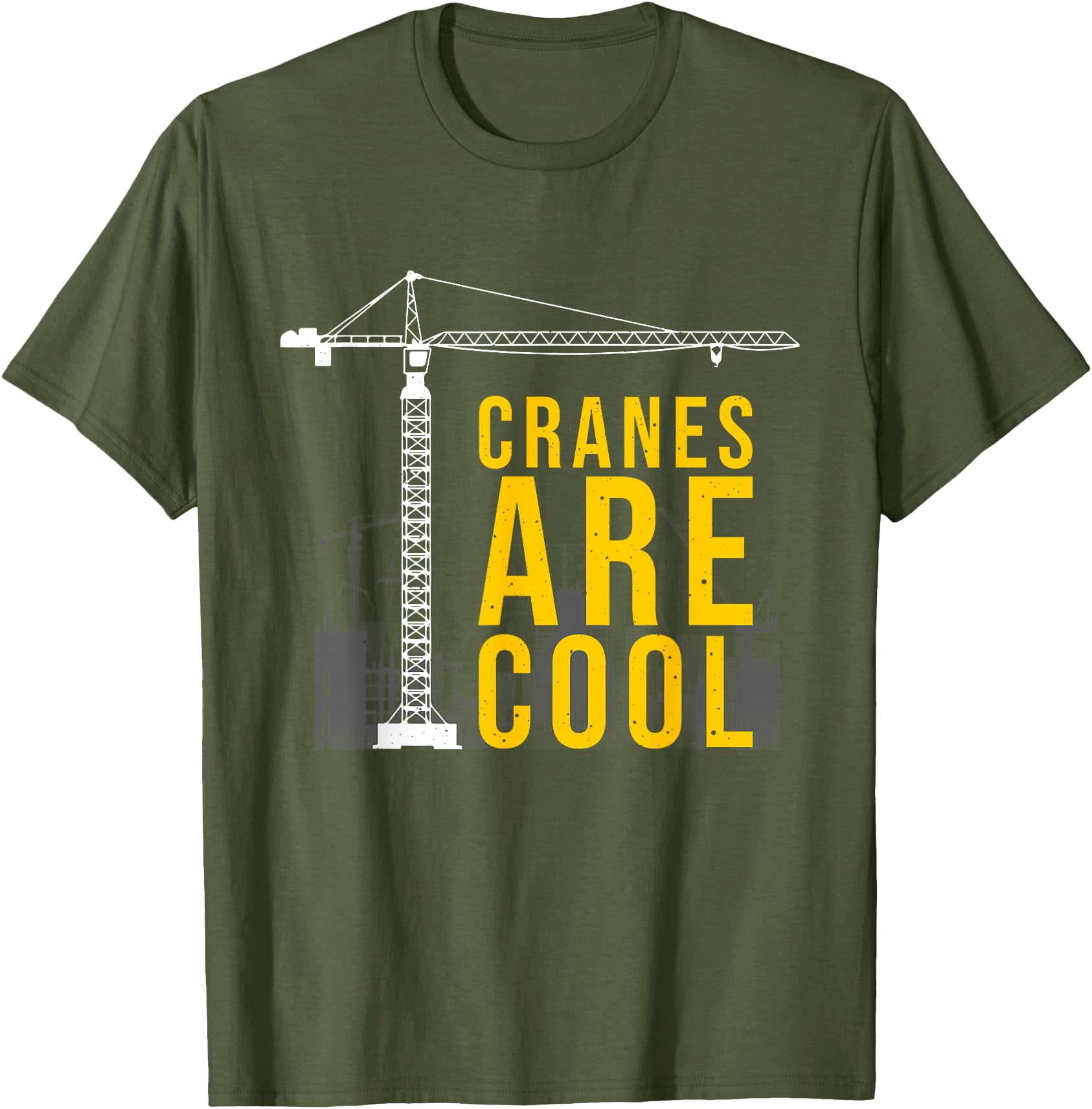 Funny Crane Operator Gift Construction Tower Softstyle Unisex T-Shirt ...
