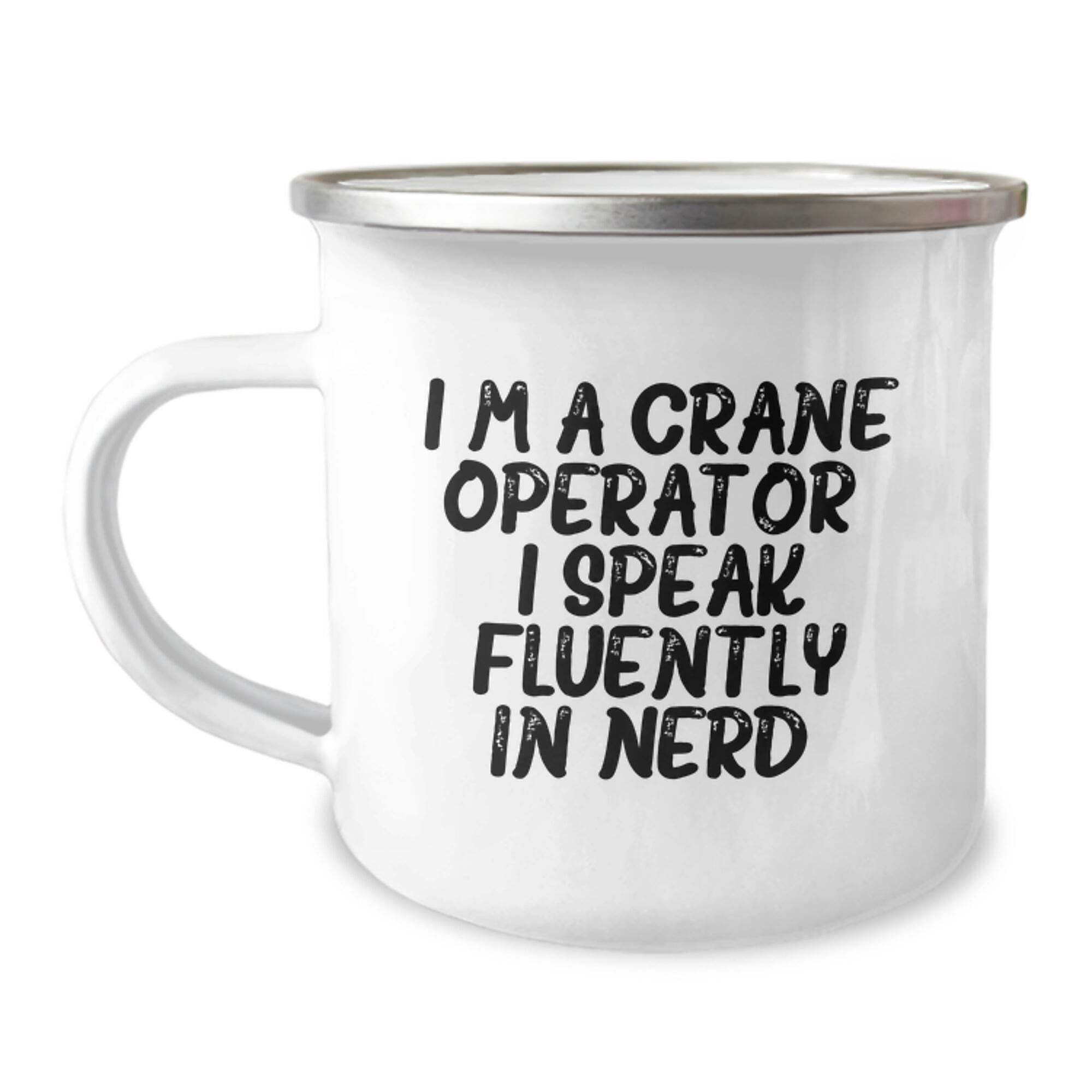 Funny Crane Operator Gifts for Men - 'I'm A Crane Operator. I Speak ...