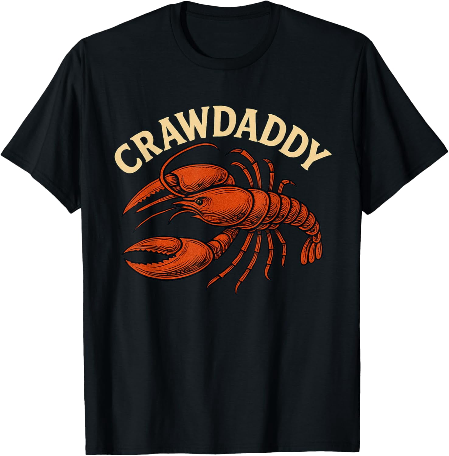 Funny Craw Daddy Crawfish Boil Dad Crawdad Vintage Party Men T-Shirt ...