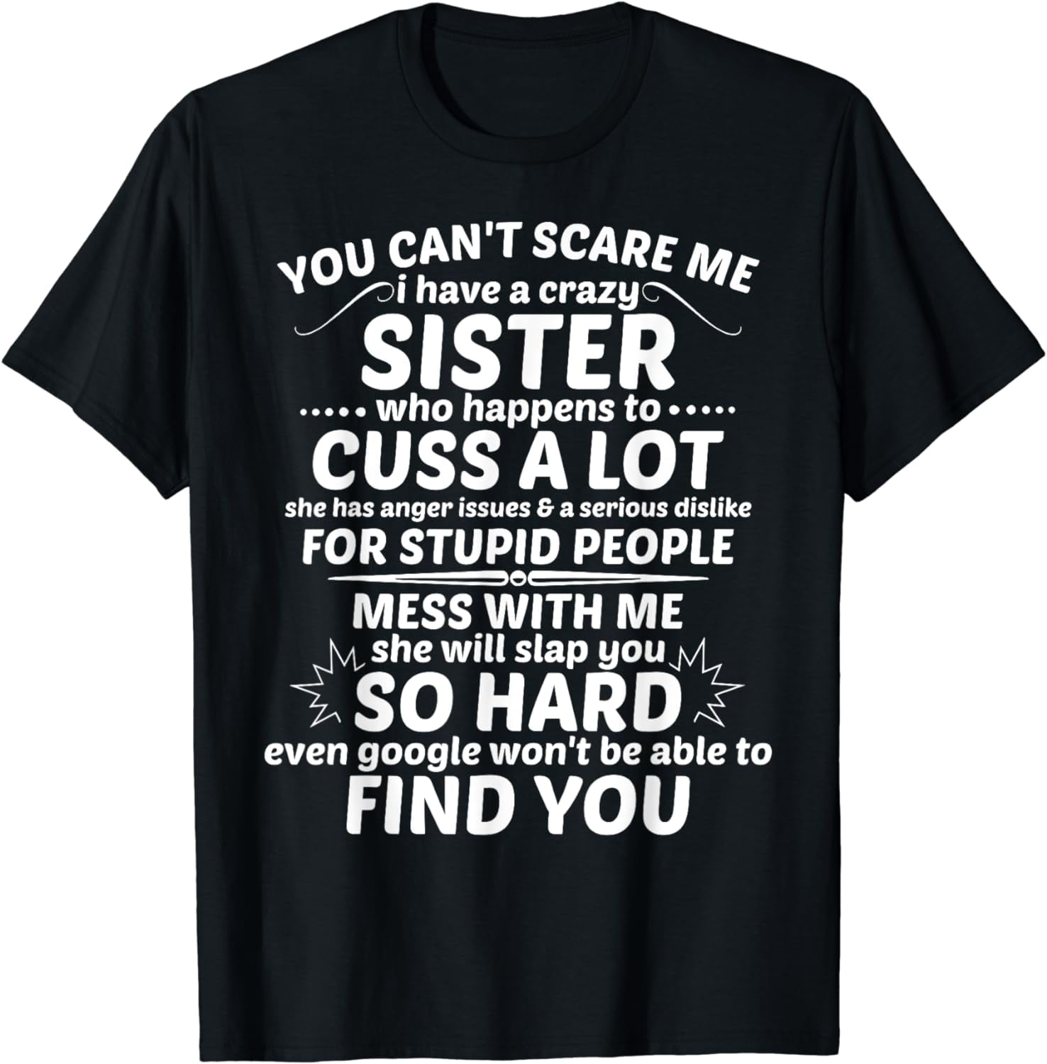 Funny Crazy Sister Shirt - Walmart.com