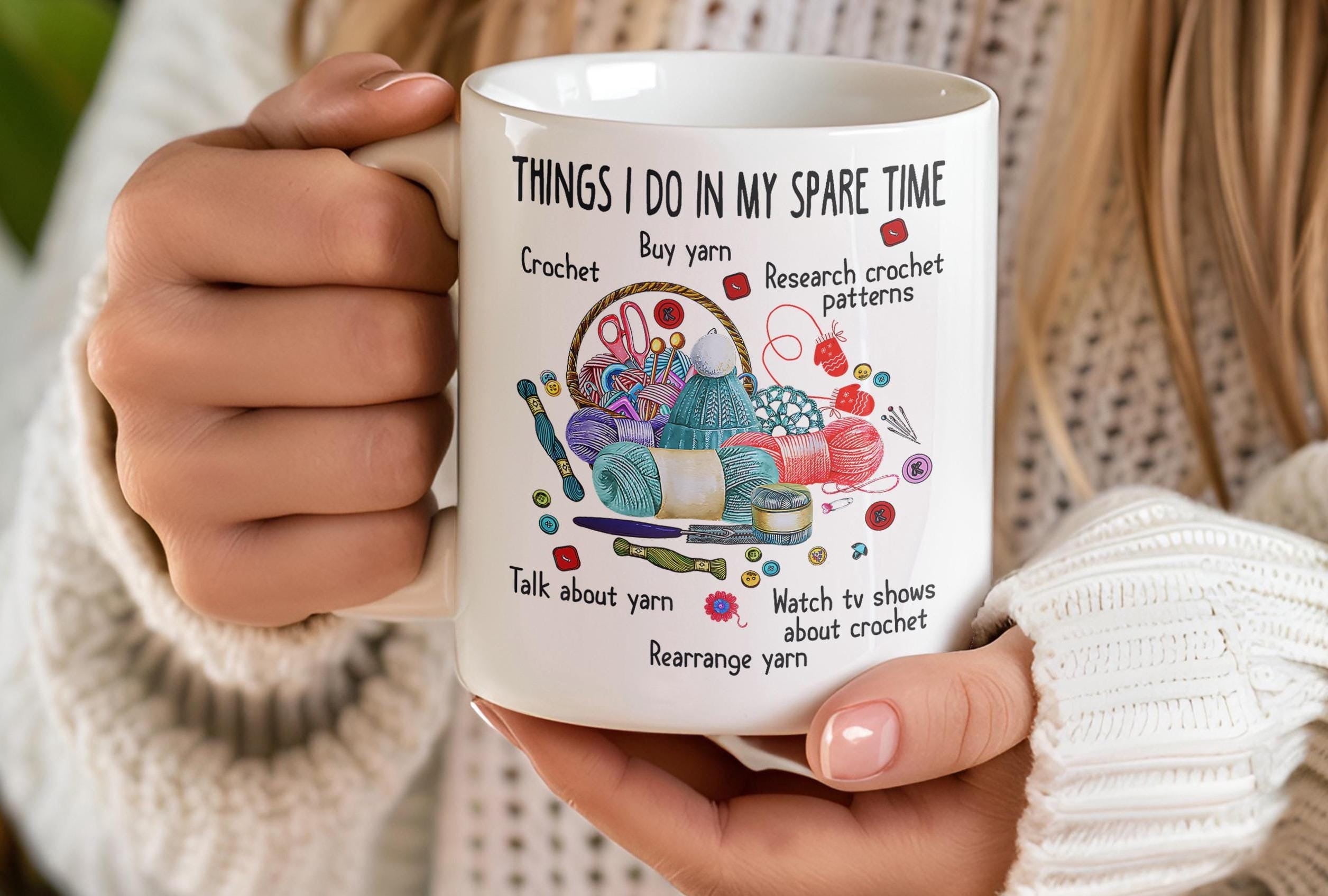 Funny Crochet Mug, Gift for Crochet Lovers, Knitting Humor Mug, Gifts ...