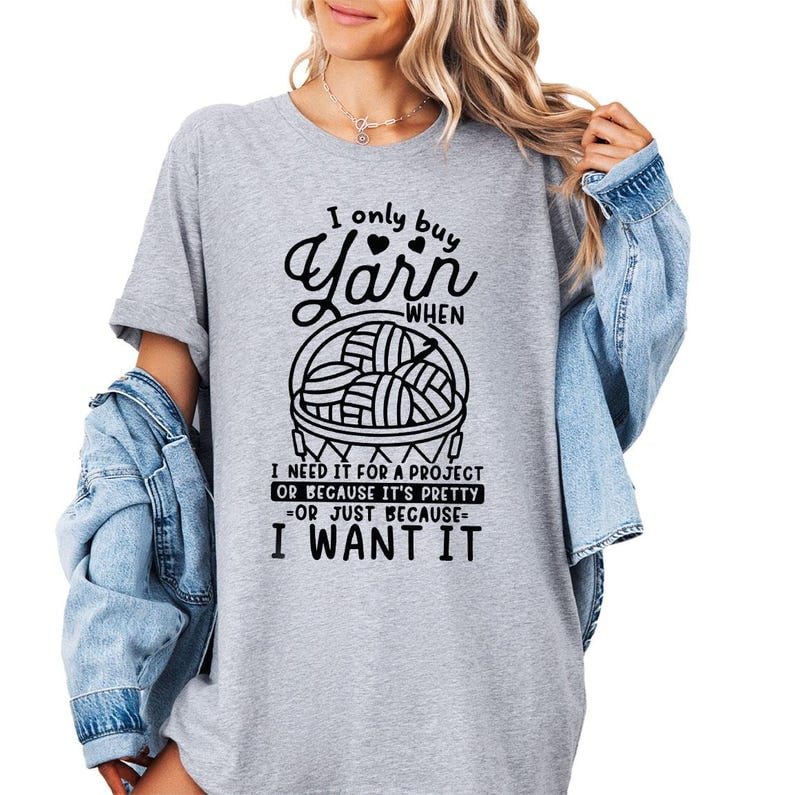 Funny Crochet Shirts, Crocheting Gifts, Yarn Lover Shirt, Gift for Crocheter Mom, Funny Knitting ...