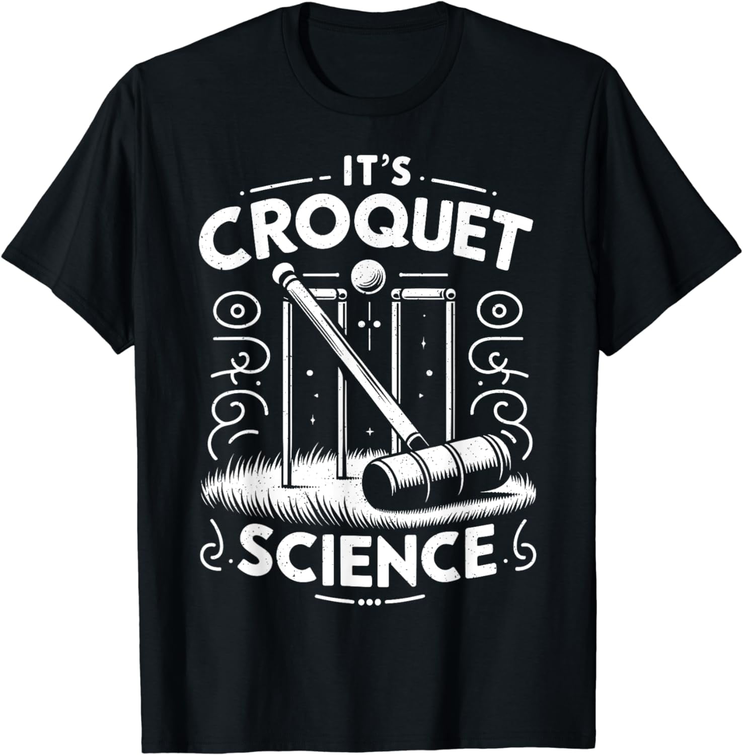Funny Croquet Lawn Game Saying: A Backyard Sports Player T-Shirt ...