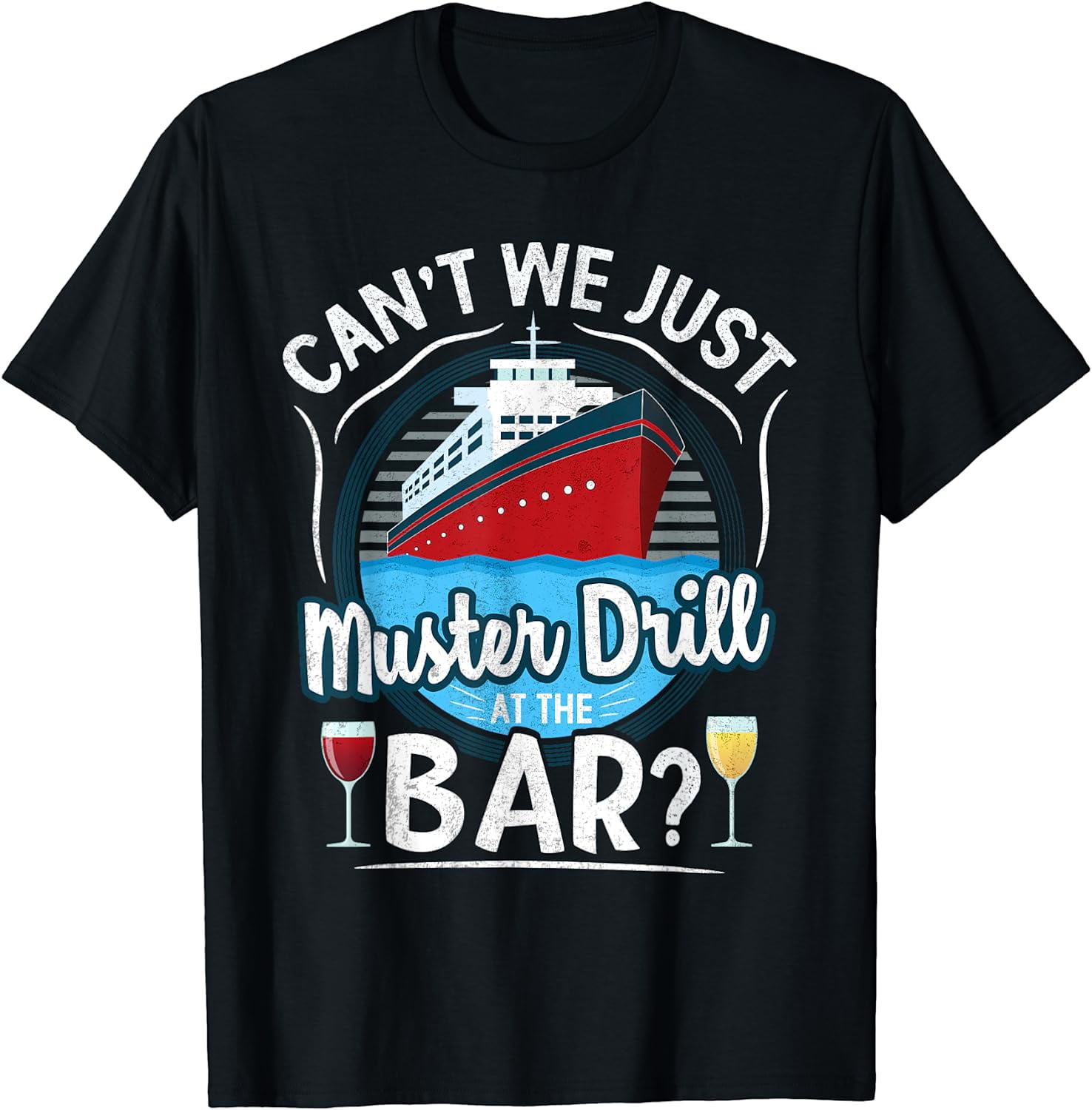 Funny Cruise Ship Shirts Cruise Vacation Cruise Ships T-Shirt Black X ...