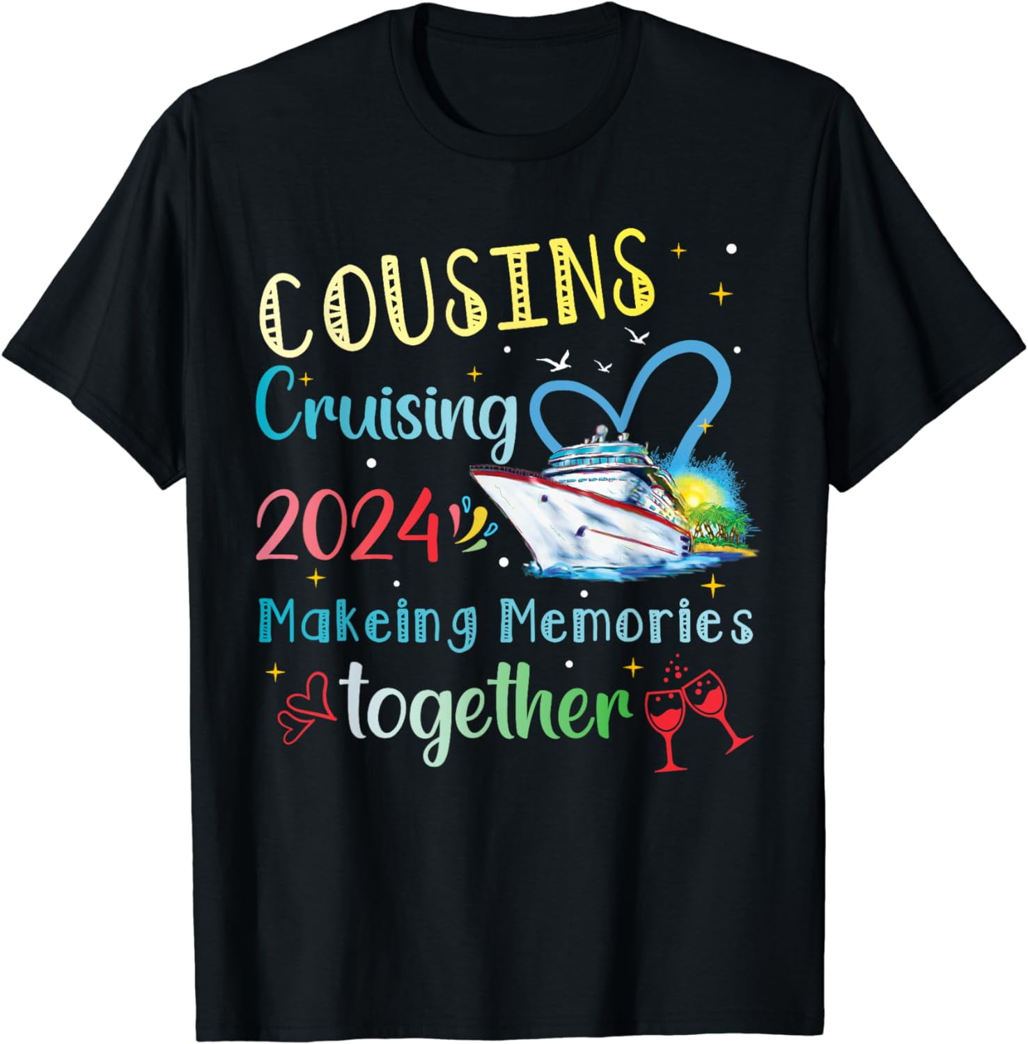 Funny Cruising Cousins Cruising 2024 Making Memory Together T-Shirt ...