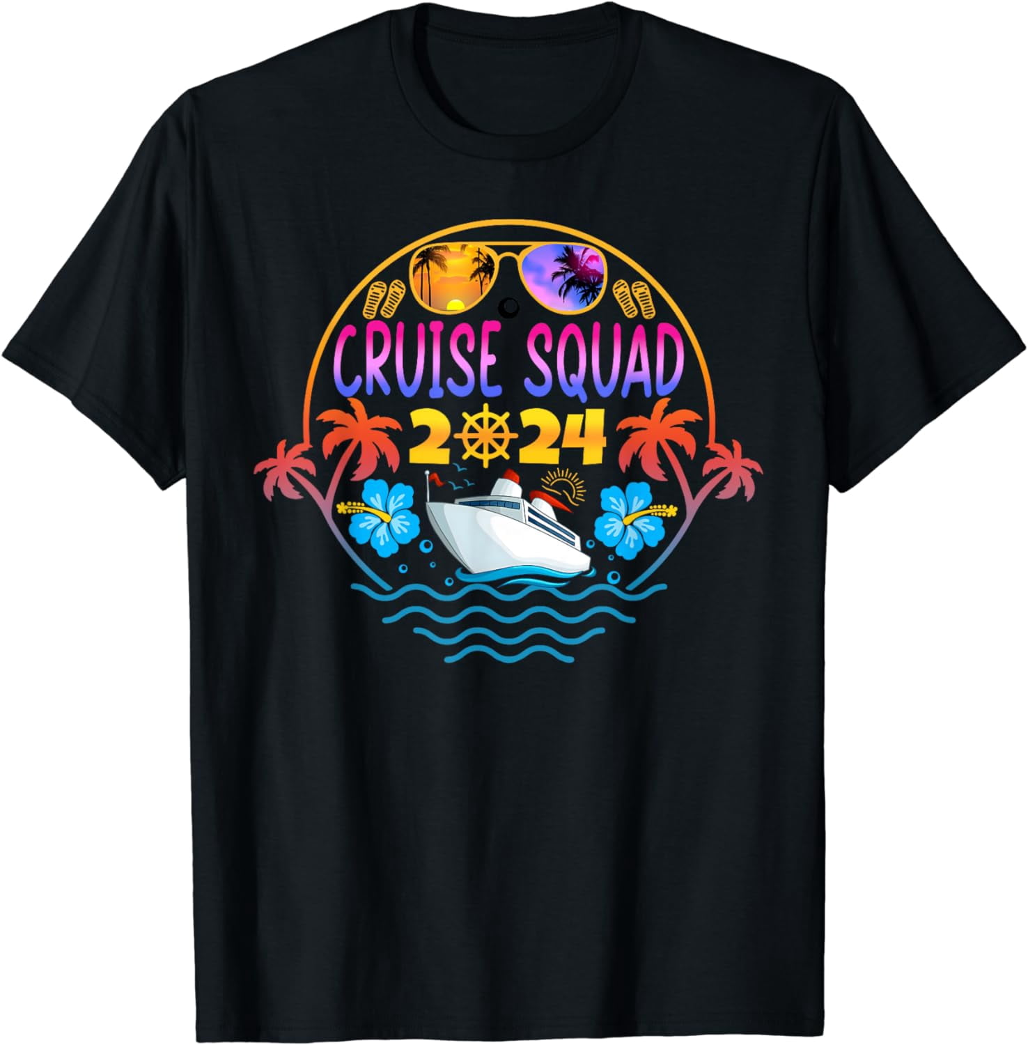 Funny Cruising Squad 2024 Friends Family Cruising Ship Trip T-Shirt - Walmart.com