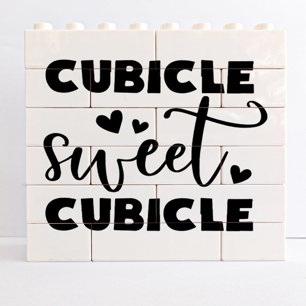 Funny Cubicle Sweet Cubicle Building Bricks Blocks Puzzles Sign Home ...