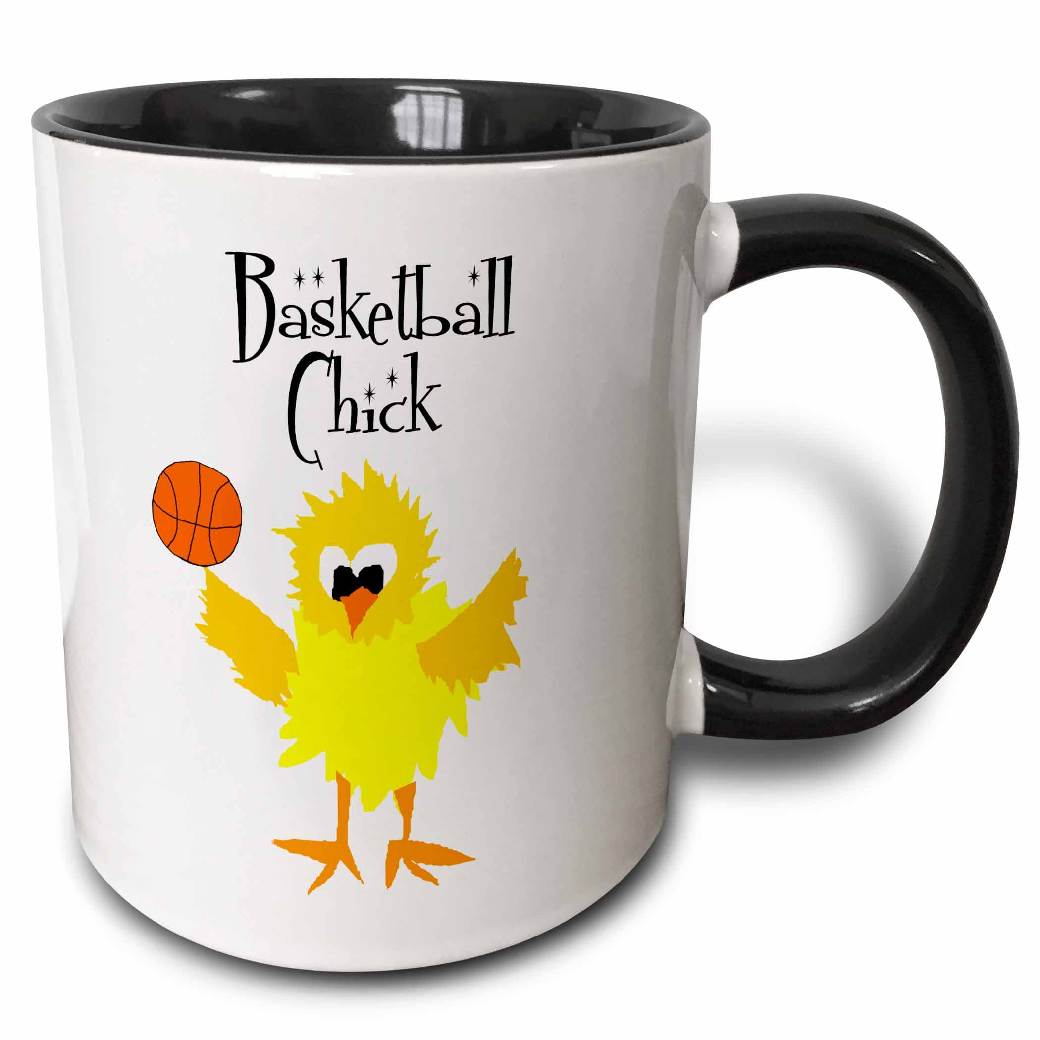3drose, Funny Cute Basketball Chick Chicken Playing Basketball Sports ...