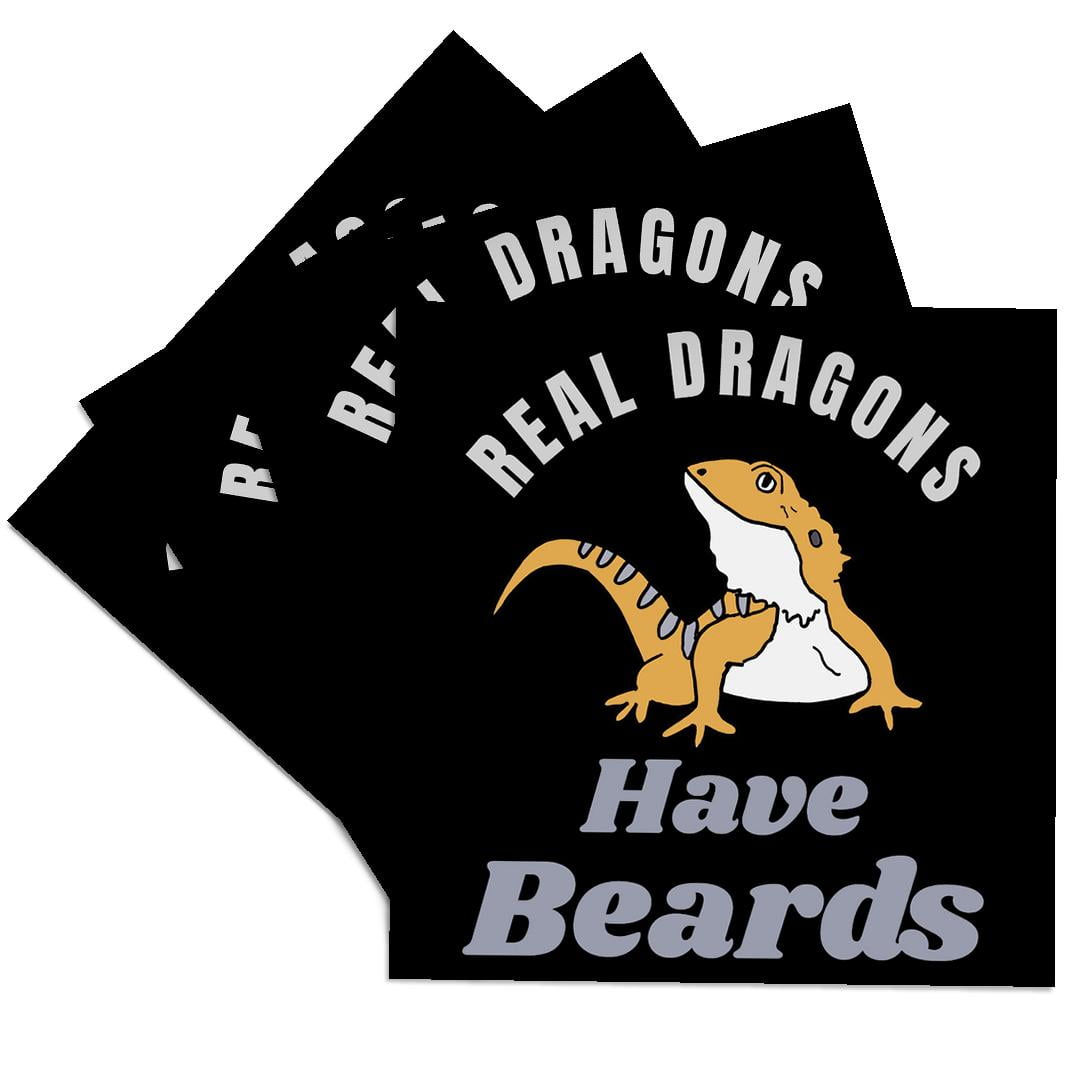 3drose, Funny Cute Bearded Dragon Lizard Real Dragons Have Beards ...
