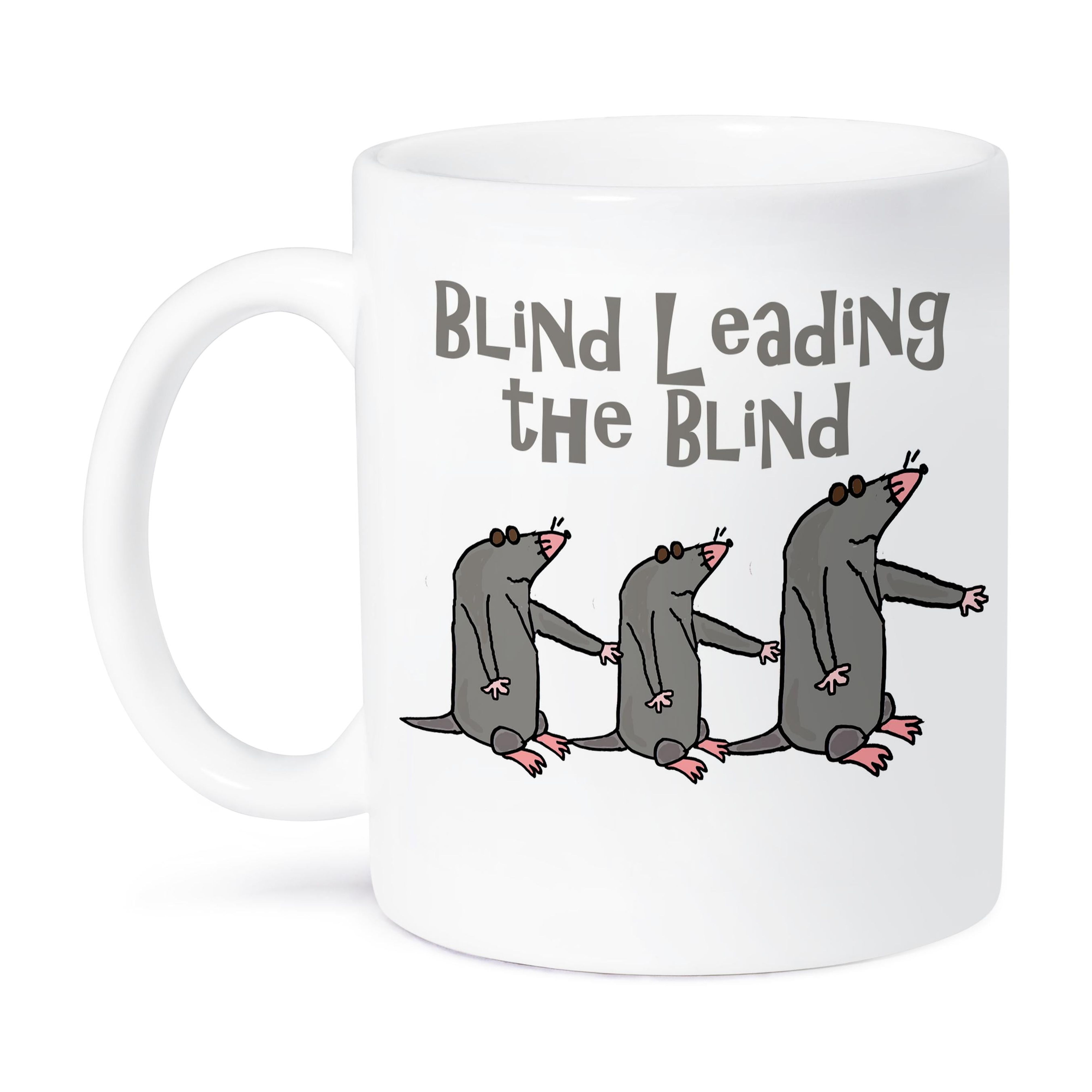 3dRose, Funny Cute Blind Leading the Blind Mole Cartoon, 15oz Mug ...