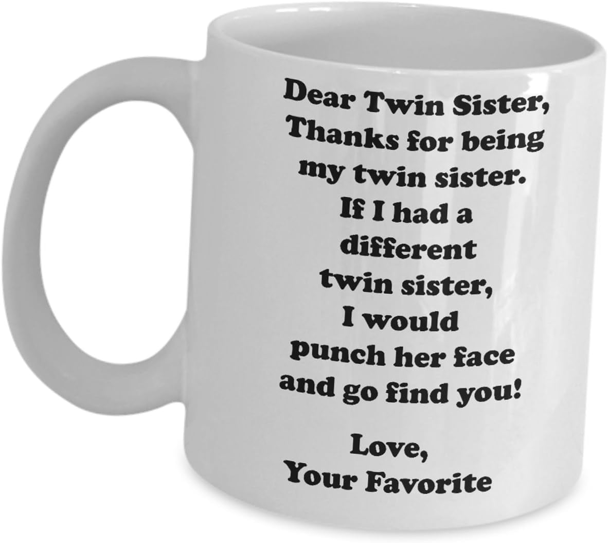 Funny Cute Coffee Mug Gag For Twin Sister Cup - Twin Brother And Sister ...