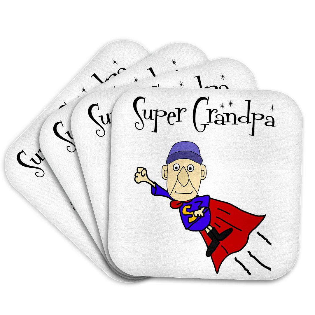 3drose, Funny Cute Super Grandpa Flying Superhero Grandfather Fathers ...