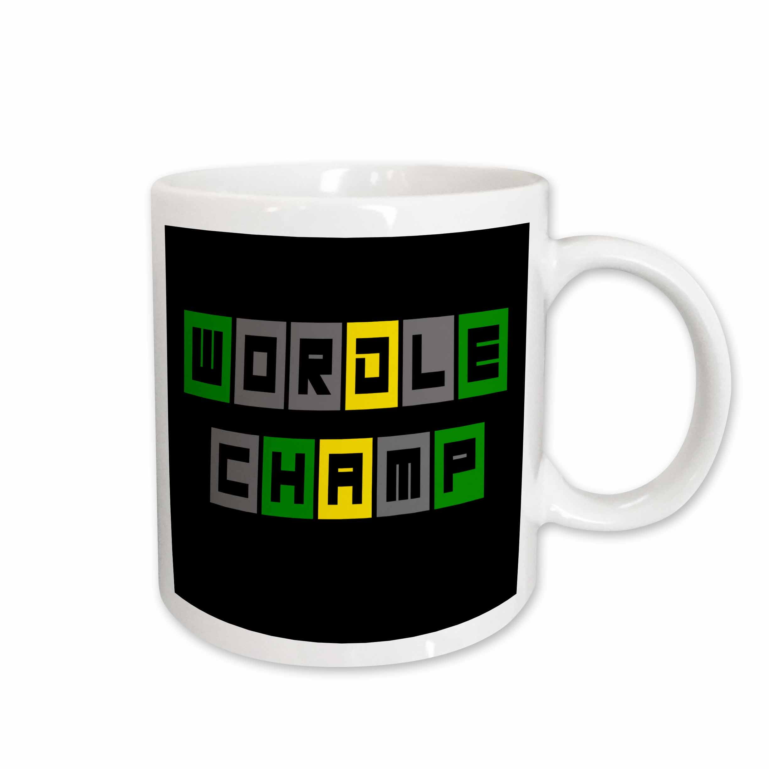 3drose, Funny Cute Wordle Champ Wordle Word Game Cartoon, 15oz Mug ...