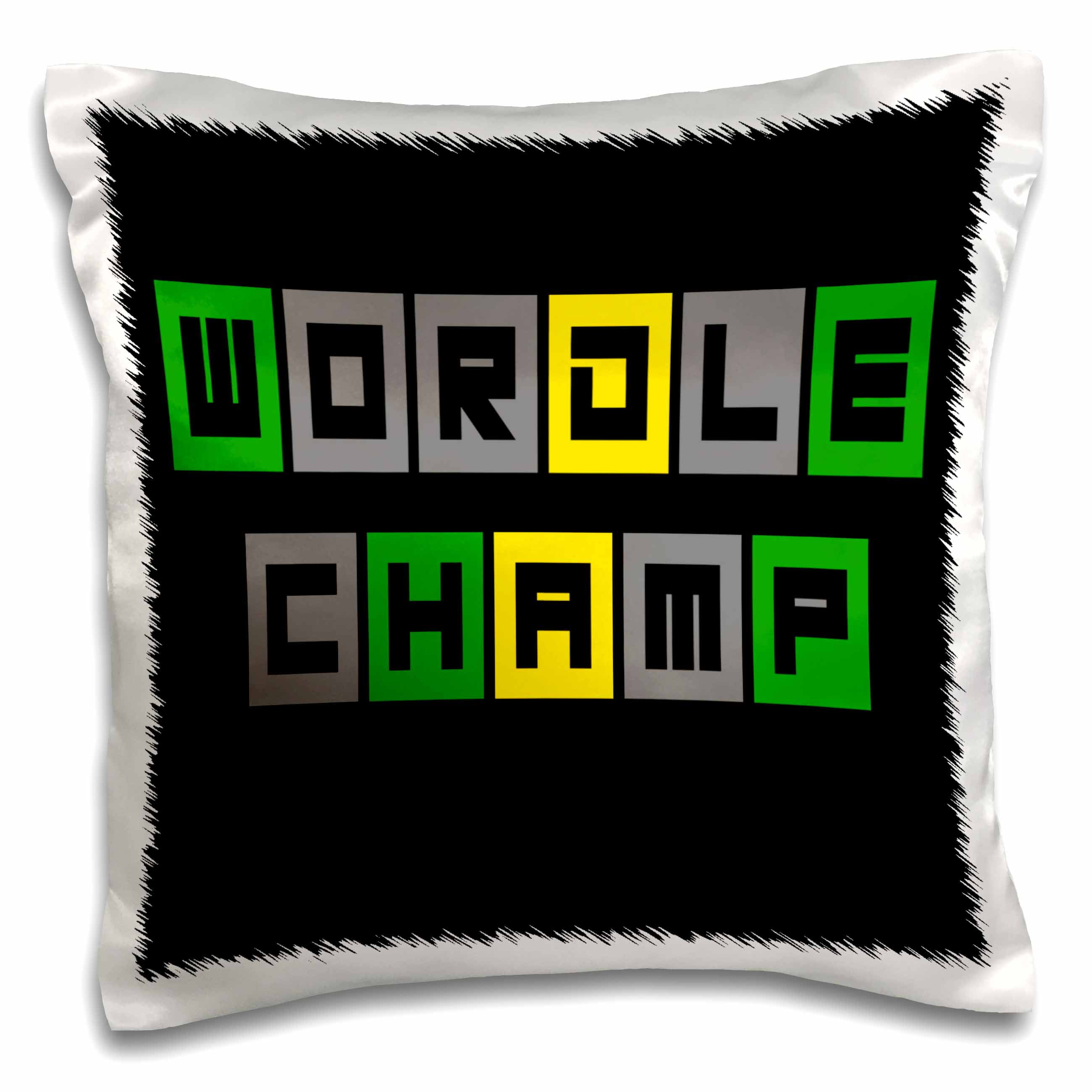 3drose, Funny Cute Wordle Champ Wordle Word Game Cartoon, 16x16 inch ...
