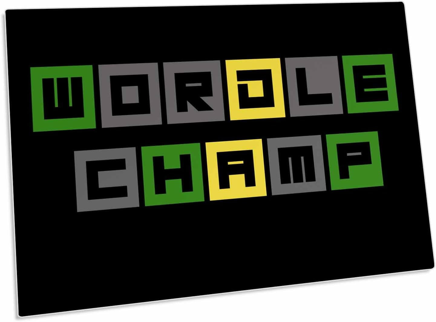 Funny Cute Wordle Champ Wordle Word Game Cartoon - Desk Pad Place Mats ...